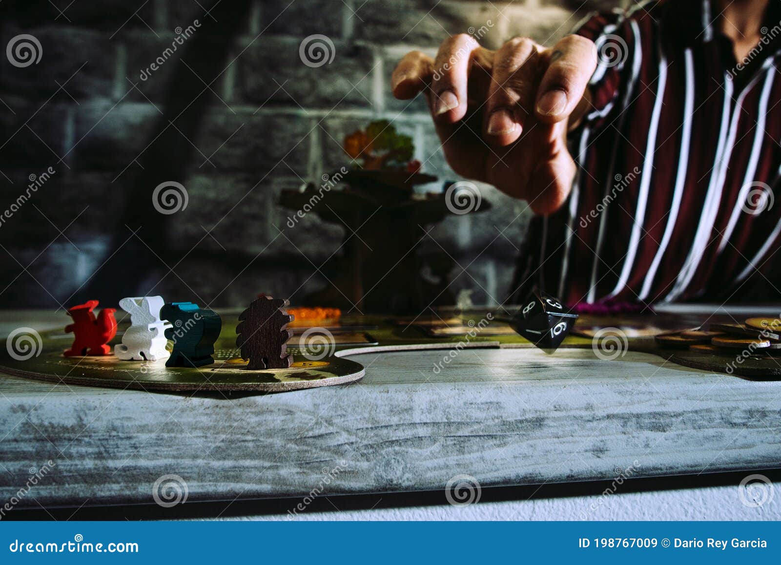 Hand of a Boy Throwing the Dice in a Board Game Stock Image - Image of ...