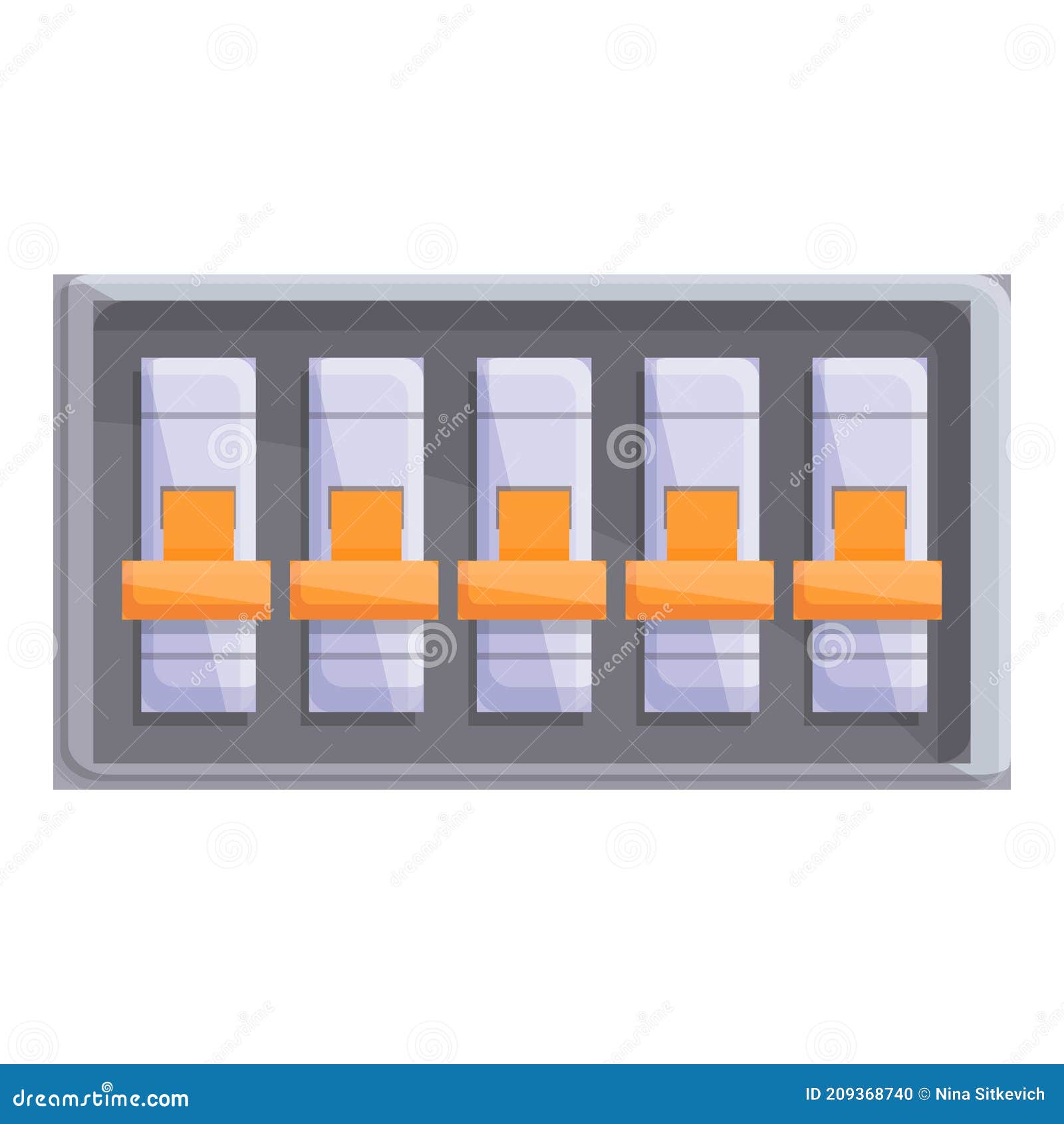 Hand Breaker Switch Icon, Cartoon Style Stock Vector - Illustration of ...