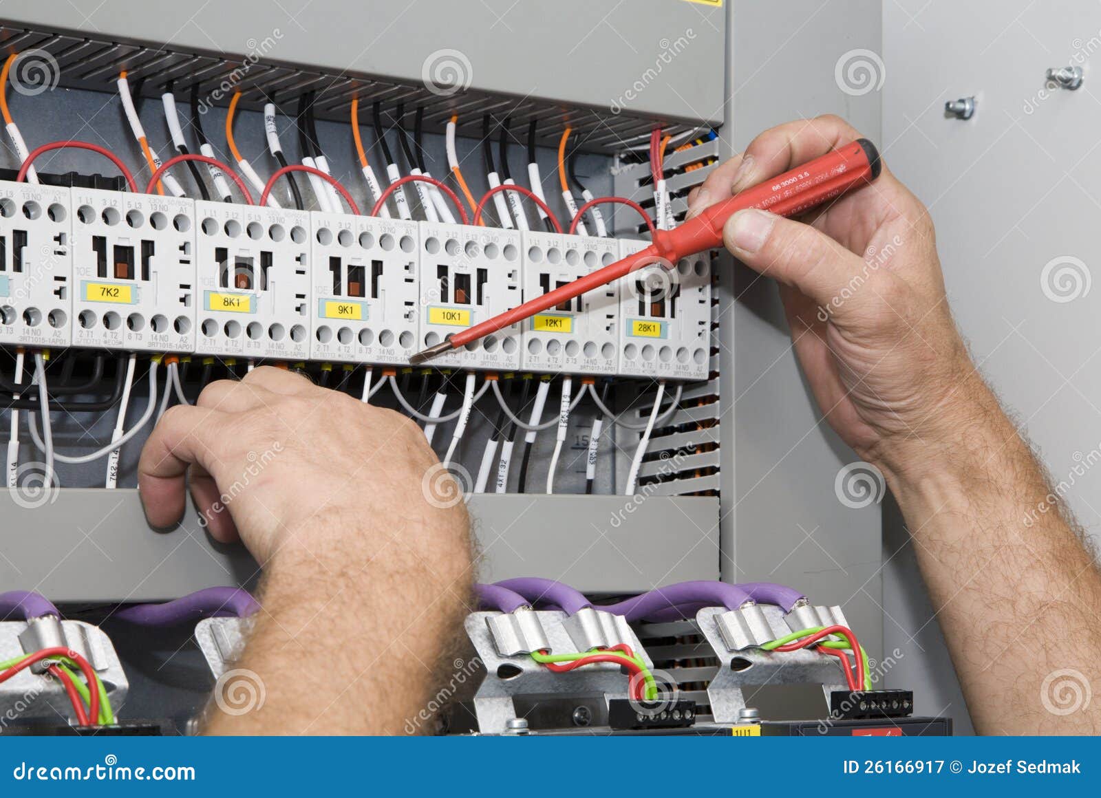 Hand and breakers stock image. Image of operator, actuator - 26166917