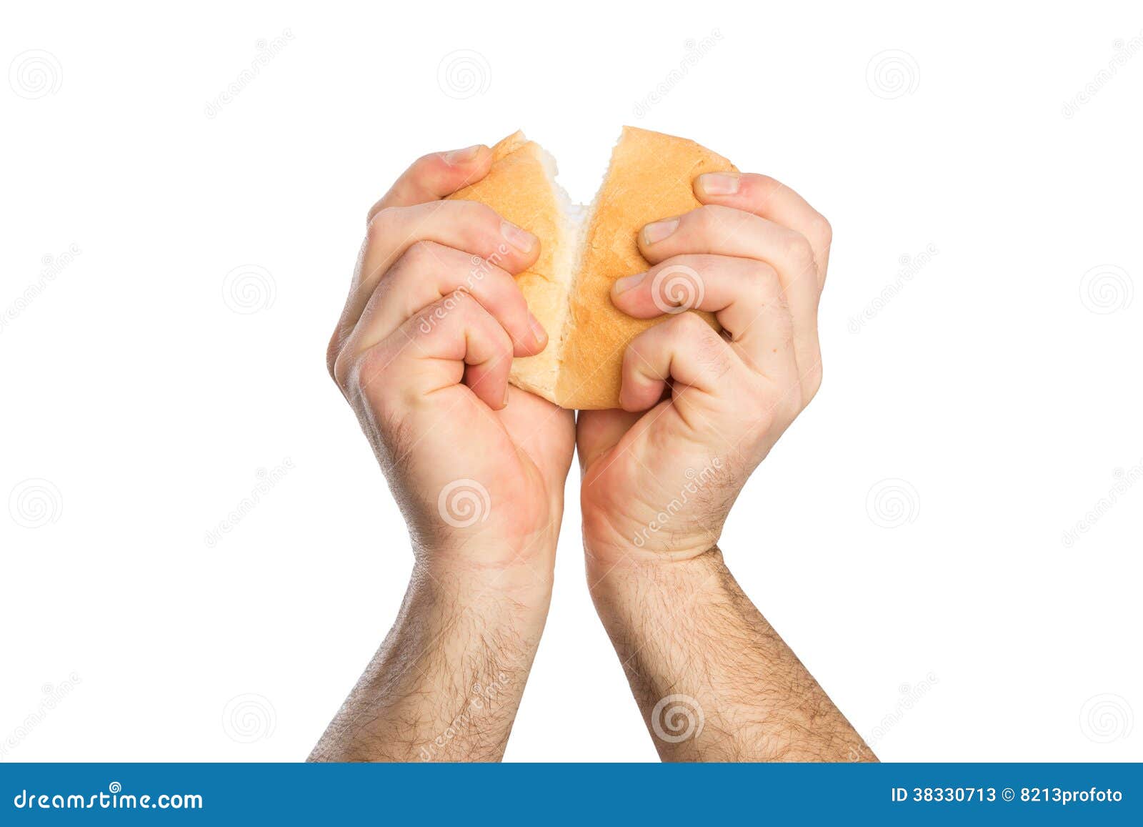 Man Breaking The Bread, With Wine, Grapes And Bible In The Background ...