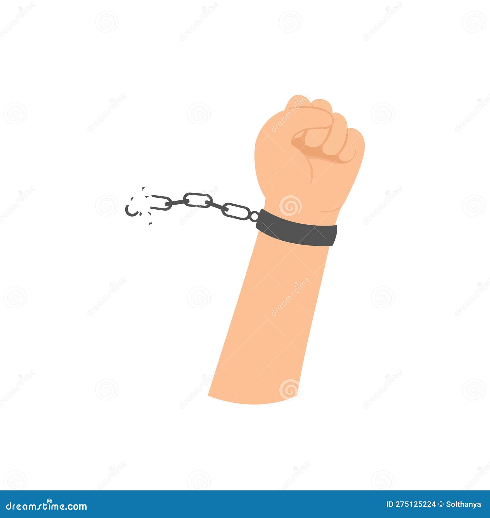 Hand Broken Metallic Chain for Freedom, No Violence, No Crime, Breaking ... Hand Broken Metallic Chain for Freedom, No Violence, No Crime, Breaking ...