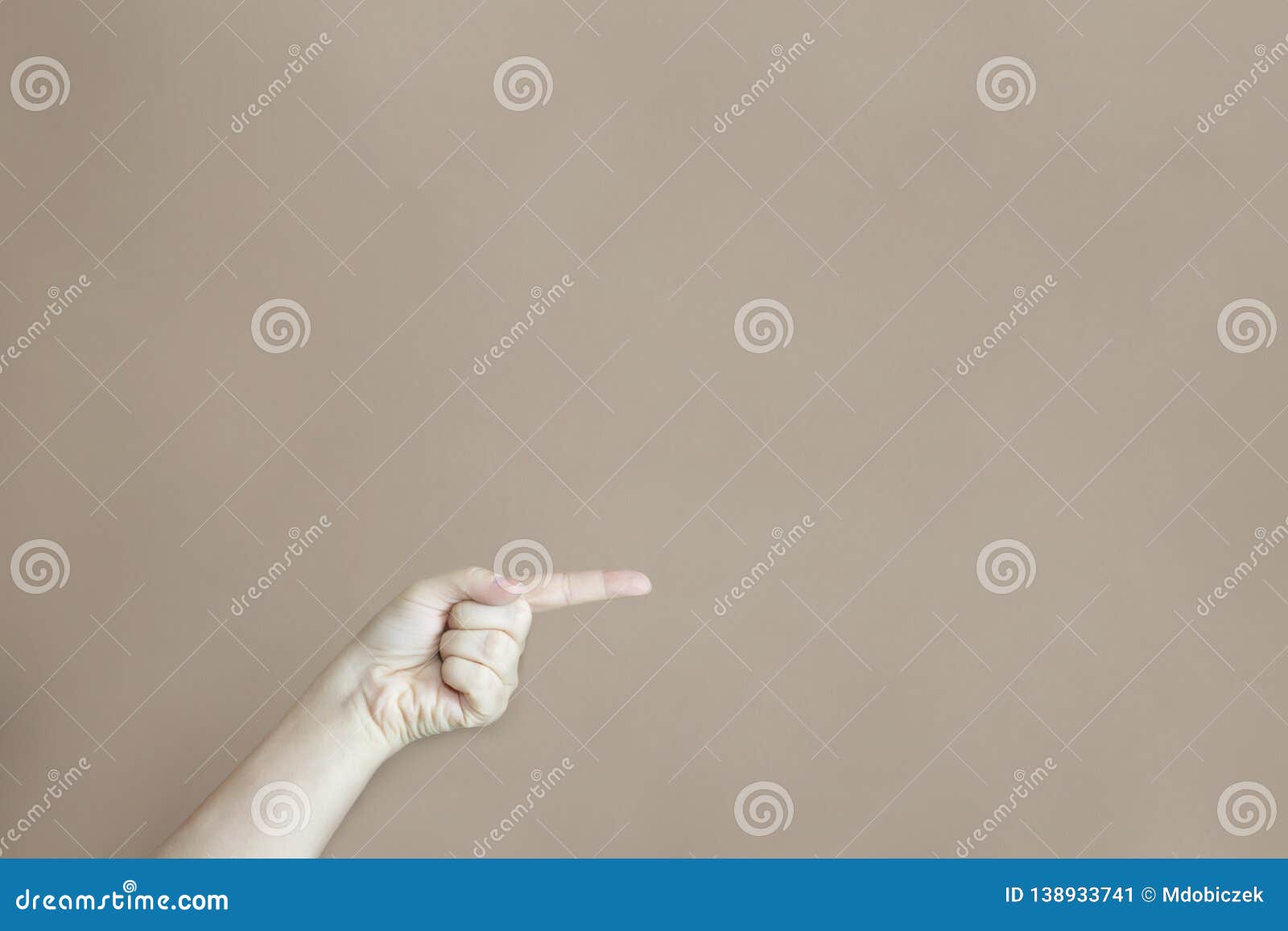 Pointing side Forefinger stock image. Image of background - 138933741