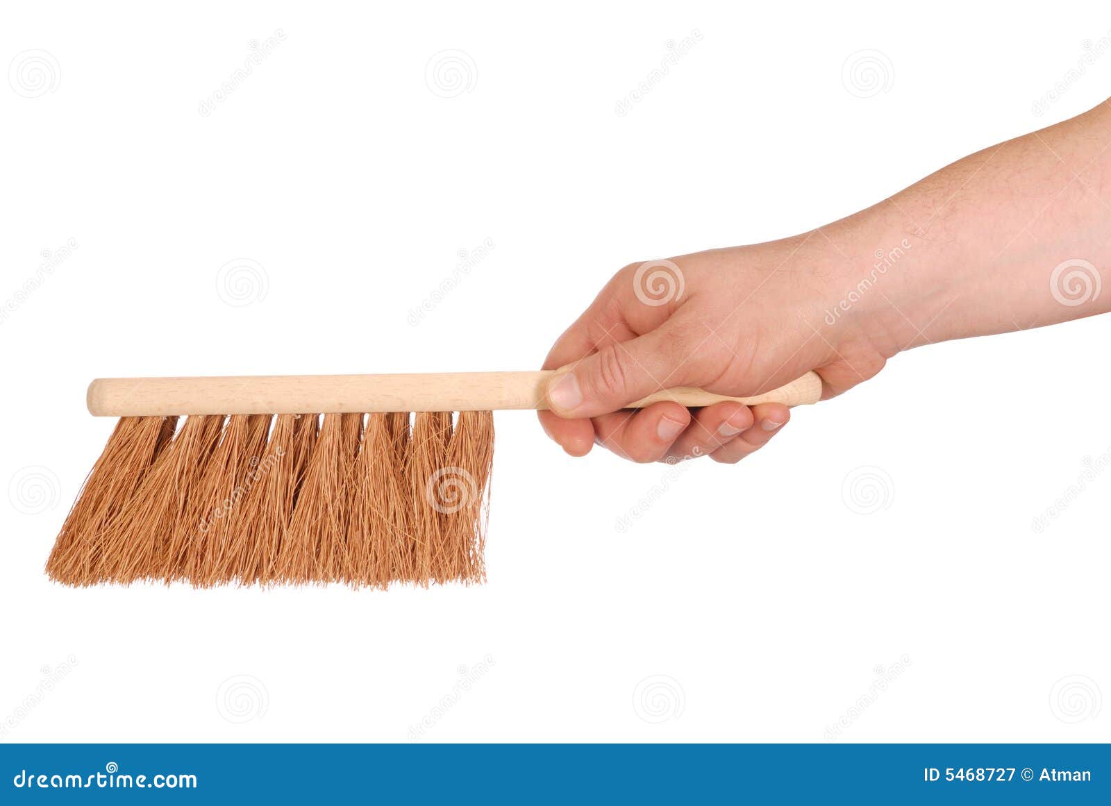 Hand with Brush stock image. Image of brush, isolated - 5468727