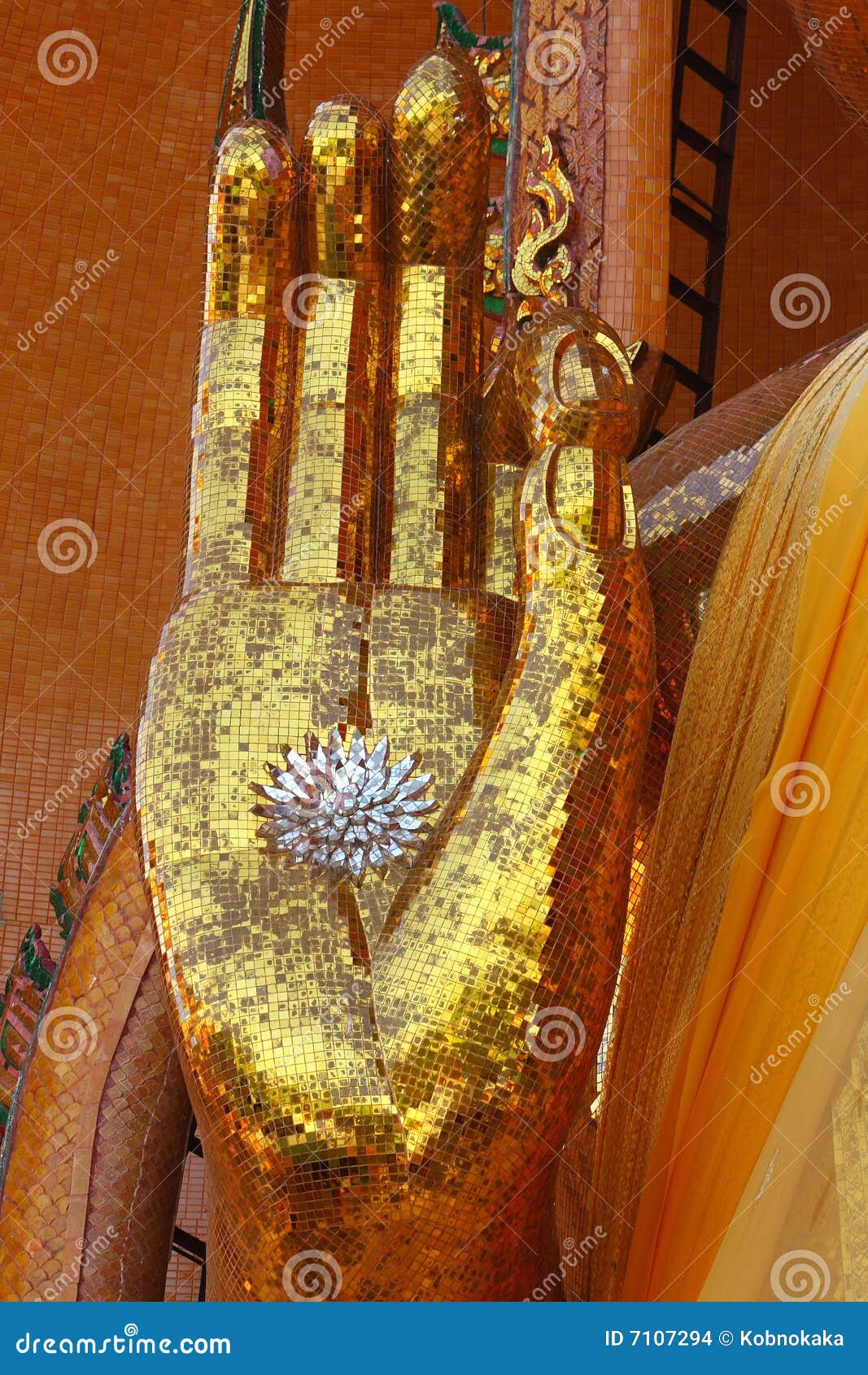 Hand of Buddha stock photo. Image of monk, heritage, thai - 7107294