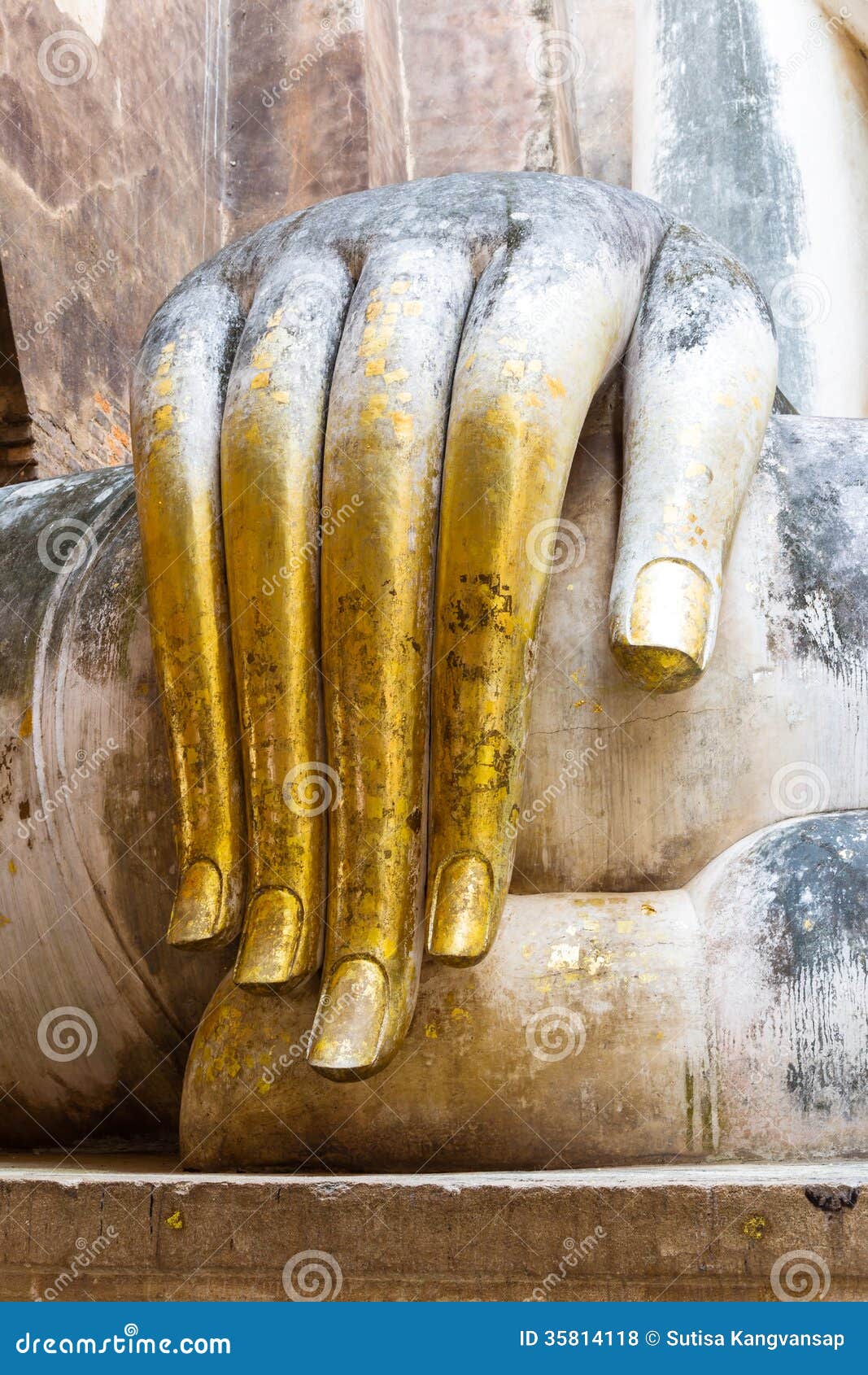 Hand of Buddha image stock photo. Image of statue, angkor - 35814118