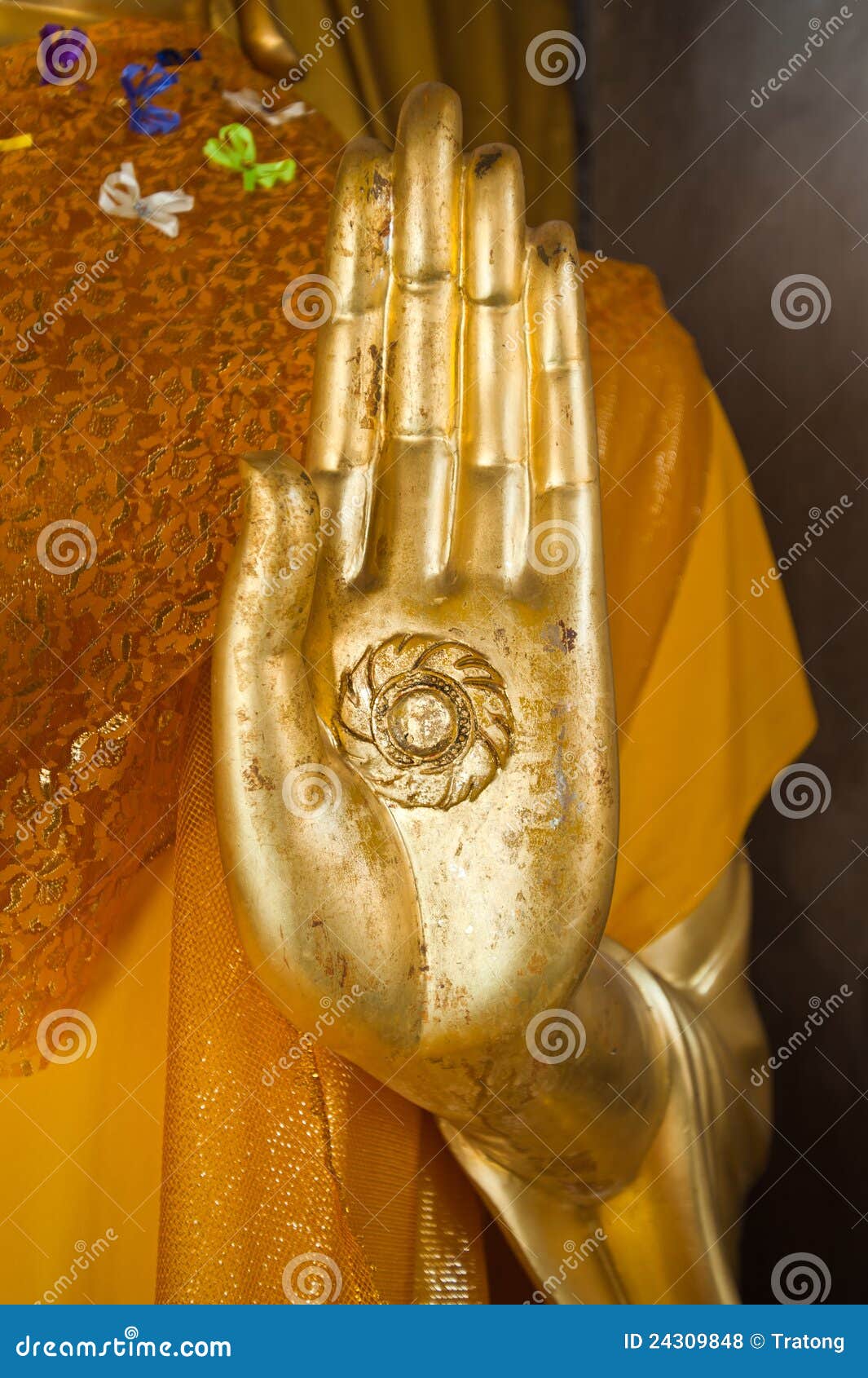Hand of Buddha statue stock photo. Image of indoors, human - 24309848