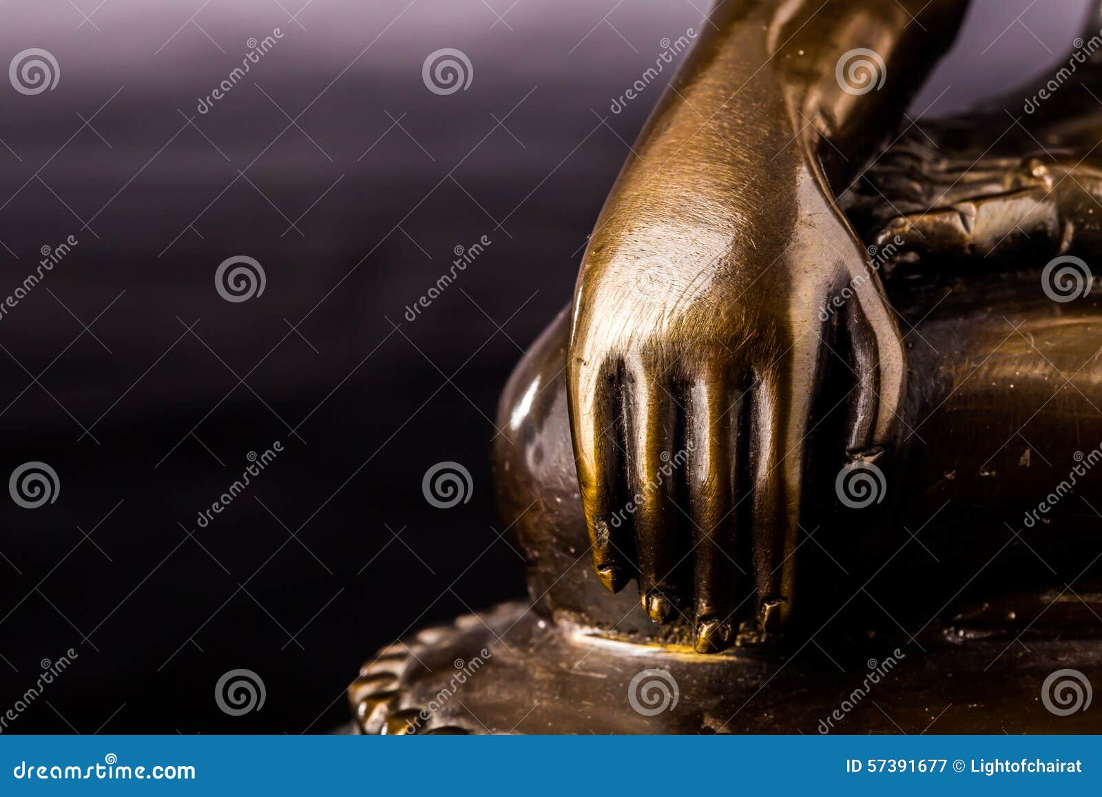 Hand of Buddha Statue Isolated Stock Image - Image of sculpture, peace ...