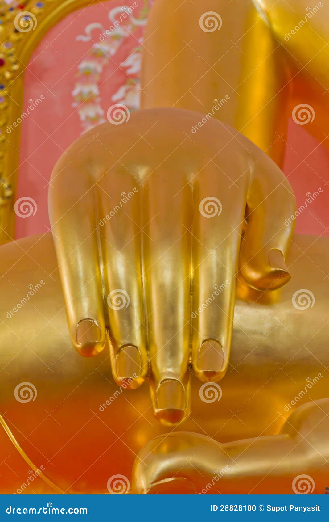 Hand Buddha Statue in Temple Stock Photo - Image of build, faith: 28828100