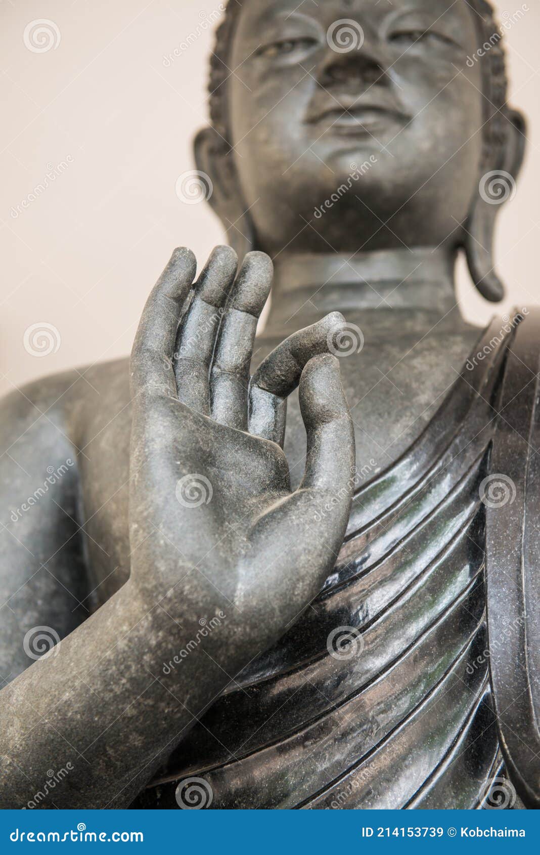 Hand of Buddha Statue stock image. Image of buddhist - 214153739