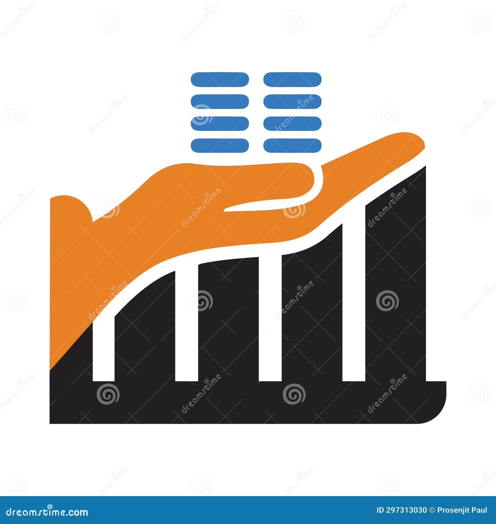 Hand, Business Growth, Dollar, Graph, Business Growth Care Icon Stock ...