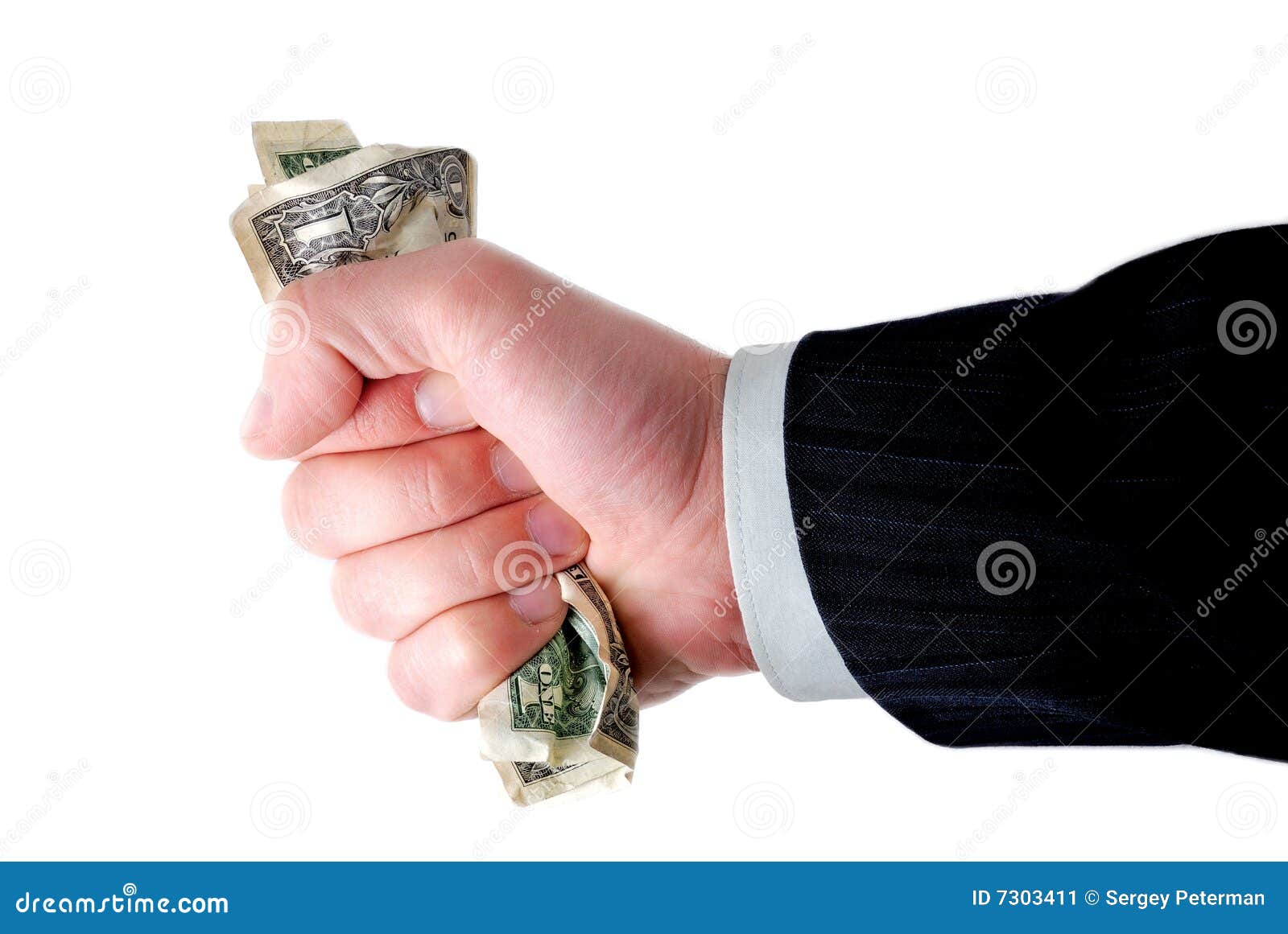 Hand of a Businessman Holding Cash Stock Image - Image of cash, holding ...