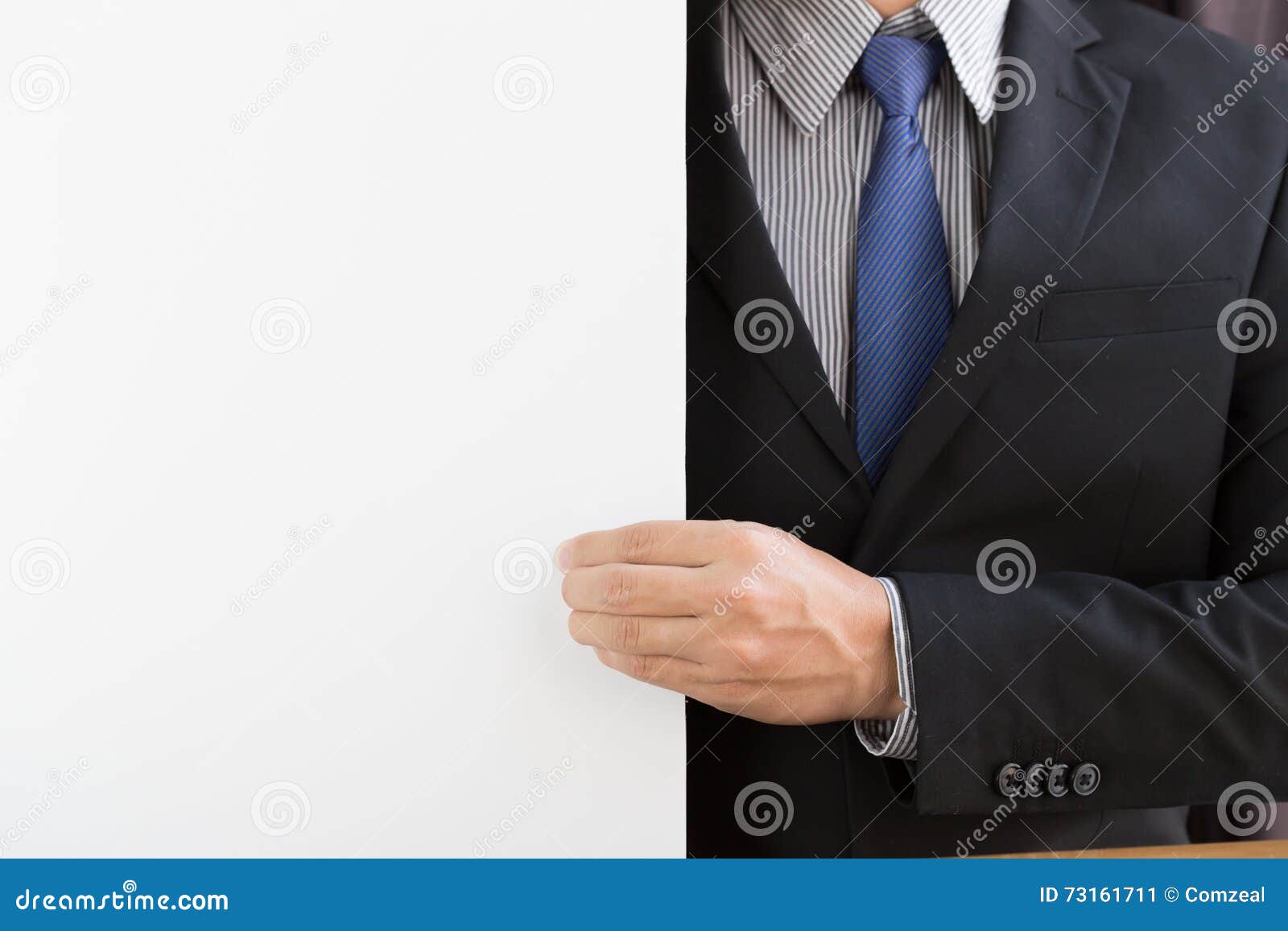 Hand of Businessman Pull White Background Stock Image - Image of hand ...