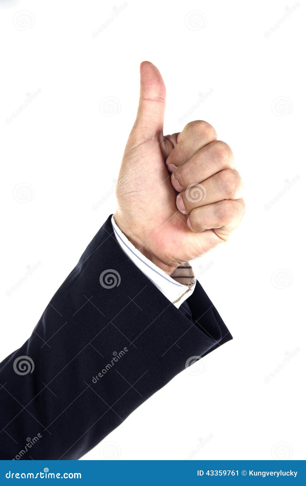 Hand and Businessman Showing One Finger Stock Image - Image of touch ...