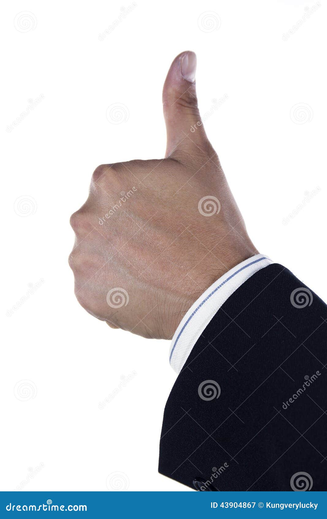 Hand and Businessman Showing One Finger Stock Image - Image of ...