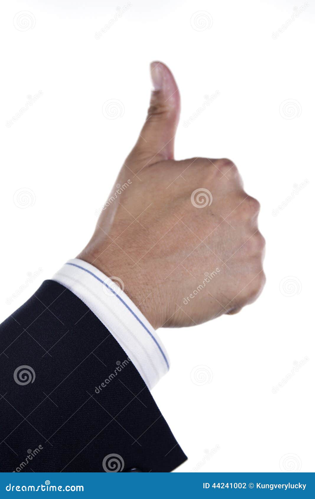Hand and Businessman Showing One Finger Stock Photo - Image of adult ...