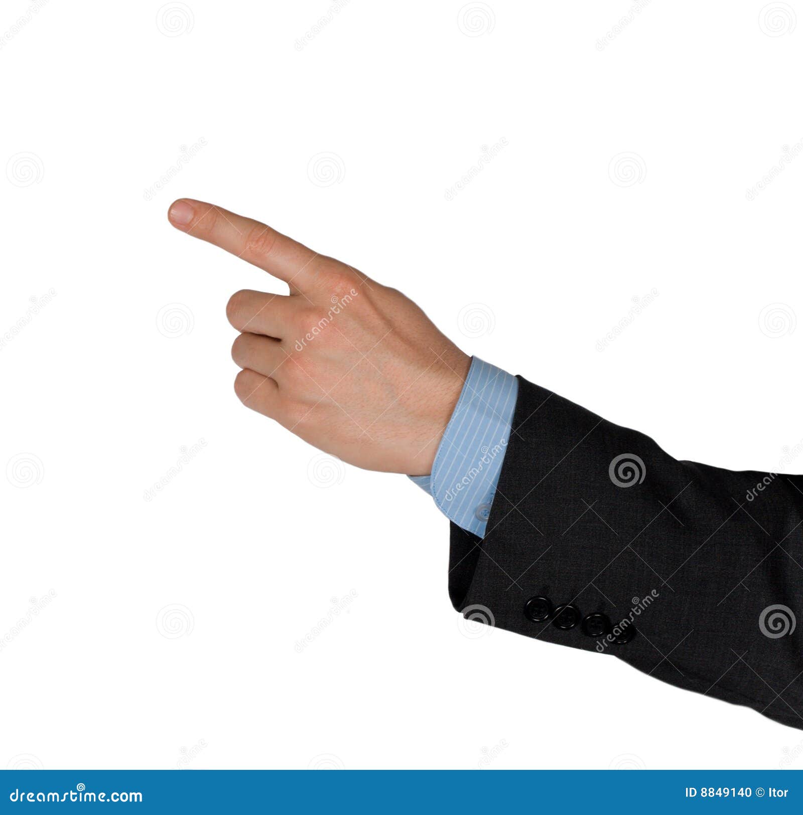 Hand Businessman Showing Something Stock Photo - Image of communication ...