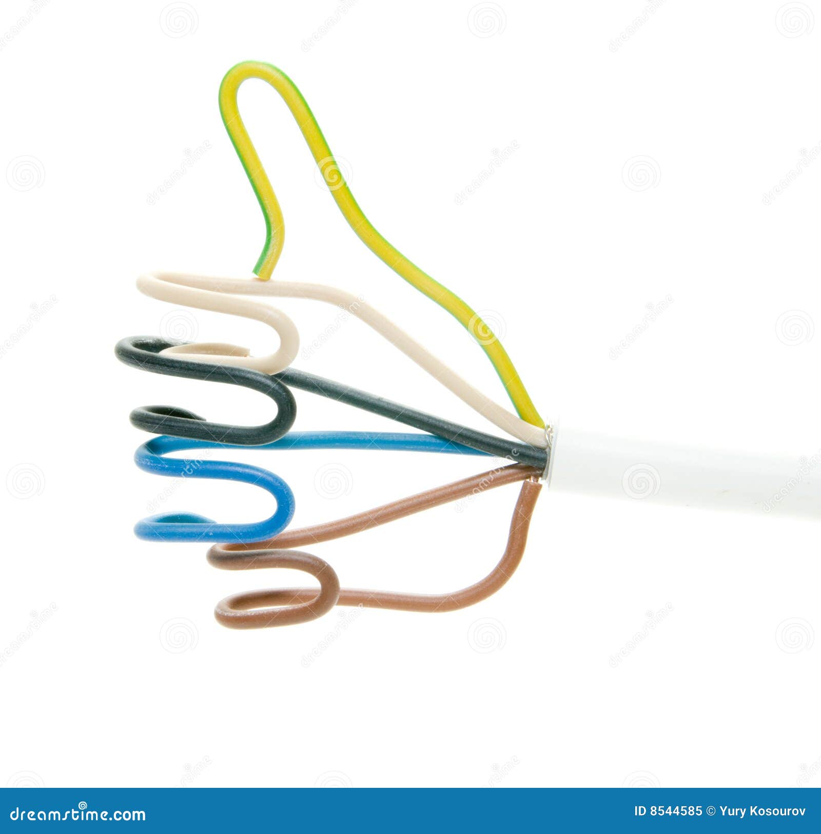Hand cable stock image. Image of high, electrician, hand - 8544585
