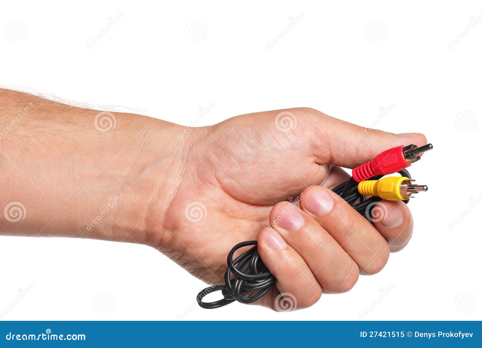 Hand With Cable Connectors Royalty-Free Stock Photo | CartoonDealer.com ...