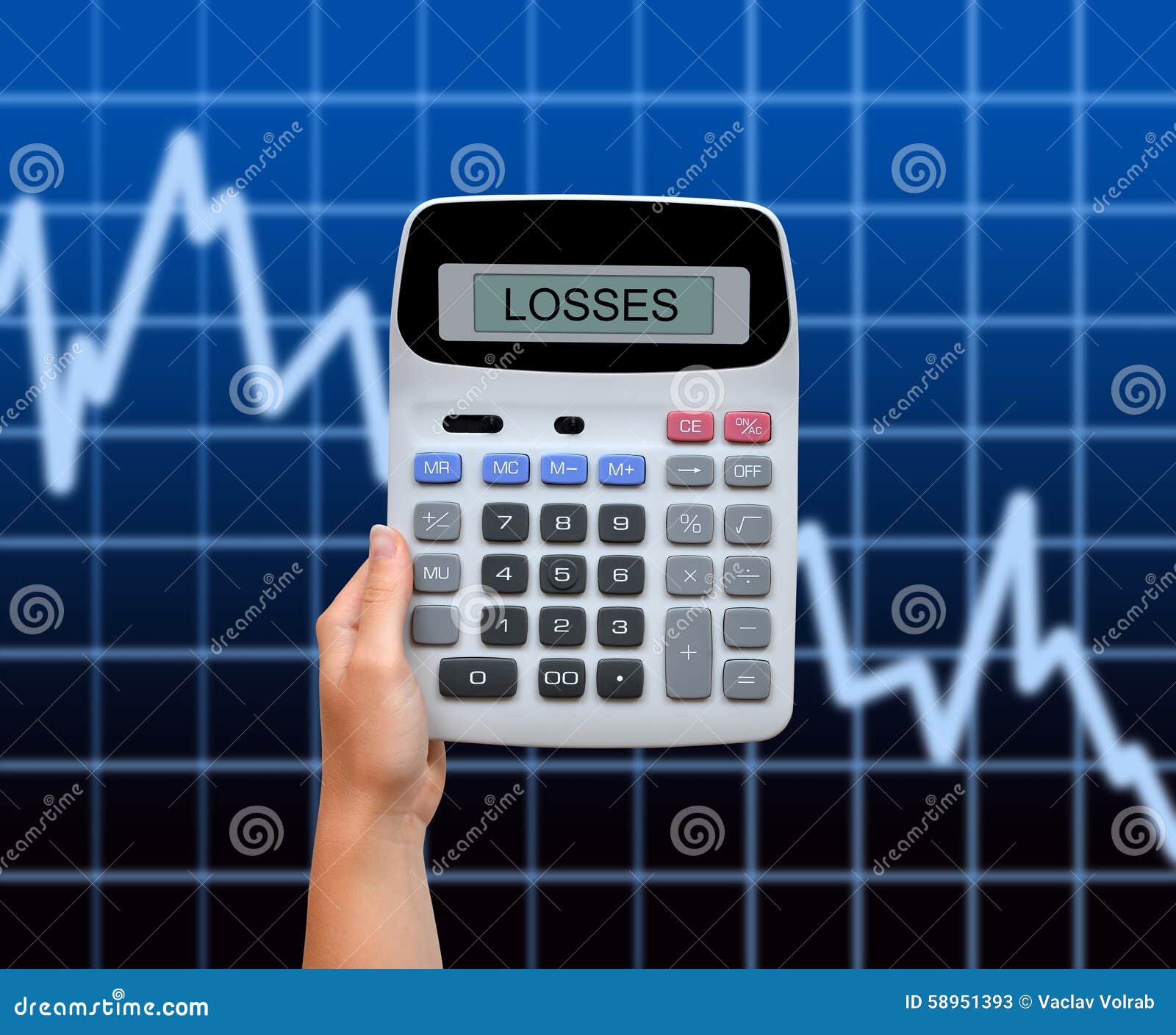 Hand with calculator stock image. Image of finance, display - 58951393