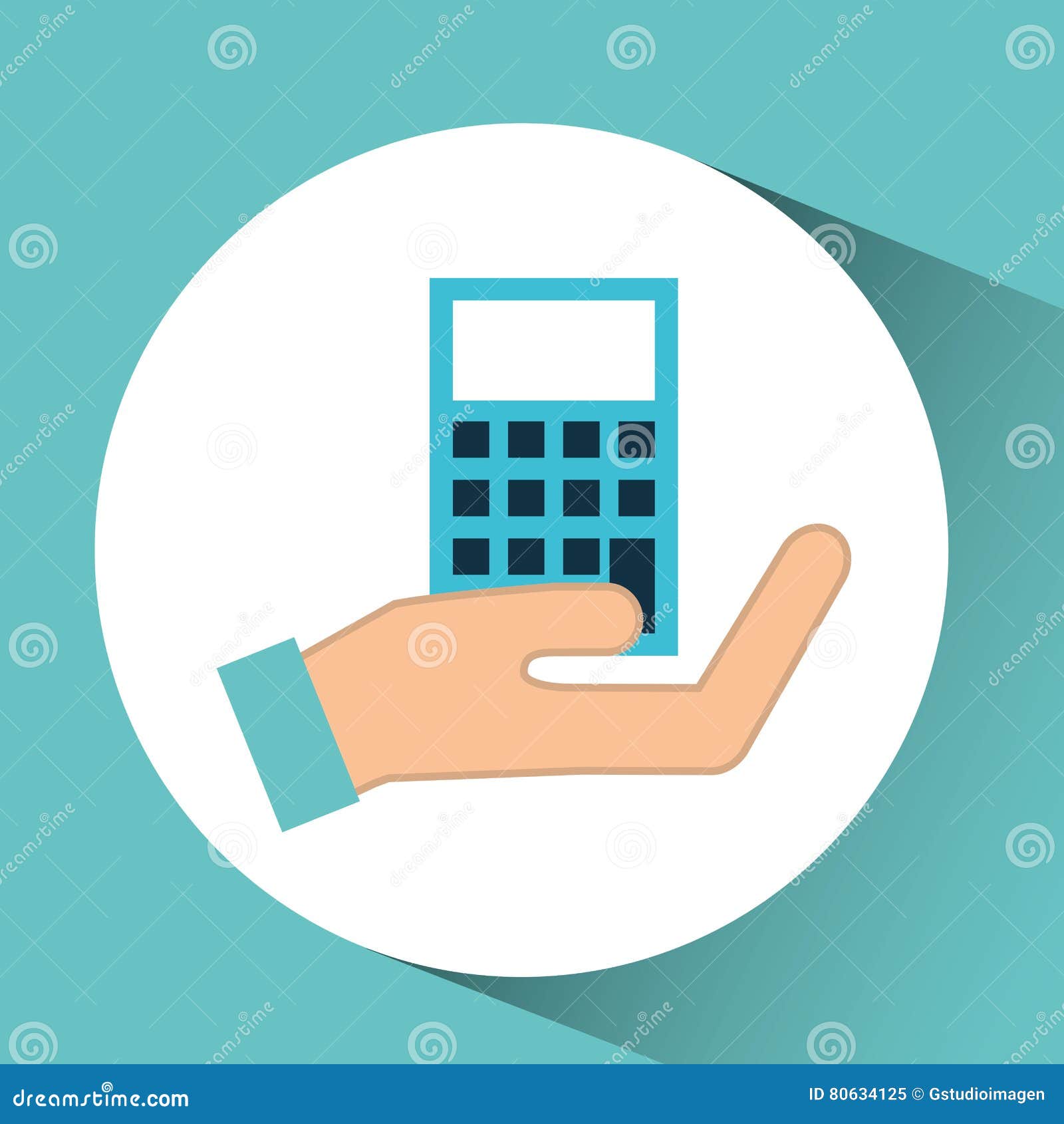 Hand Calculator Finance Icon Stock Vector - Illustration of earning ...