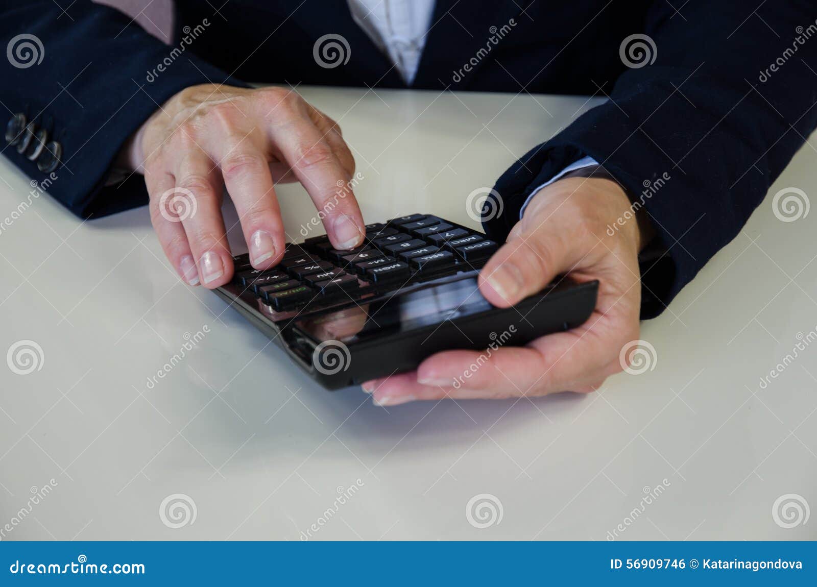 Hand with calculator stock photo. Image of audit, employee - 56909746
