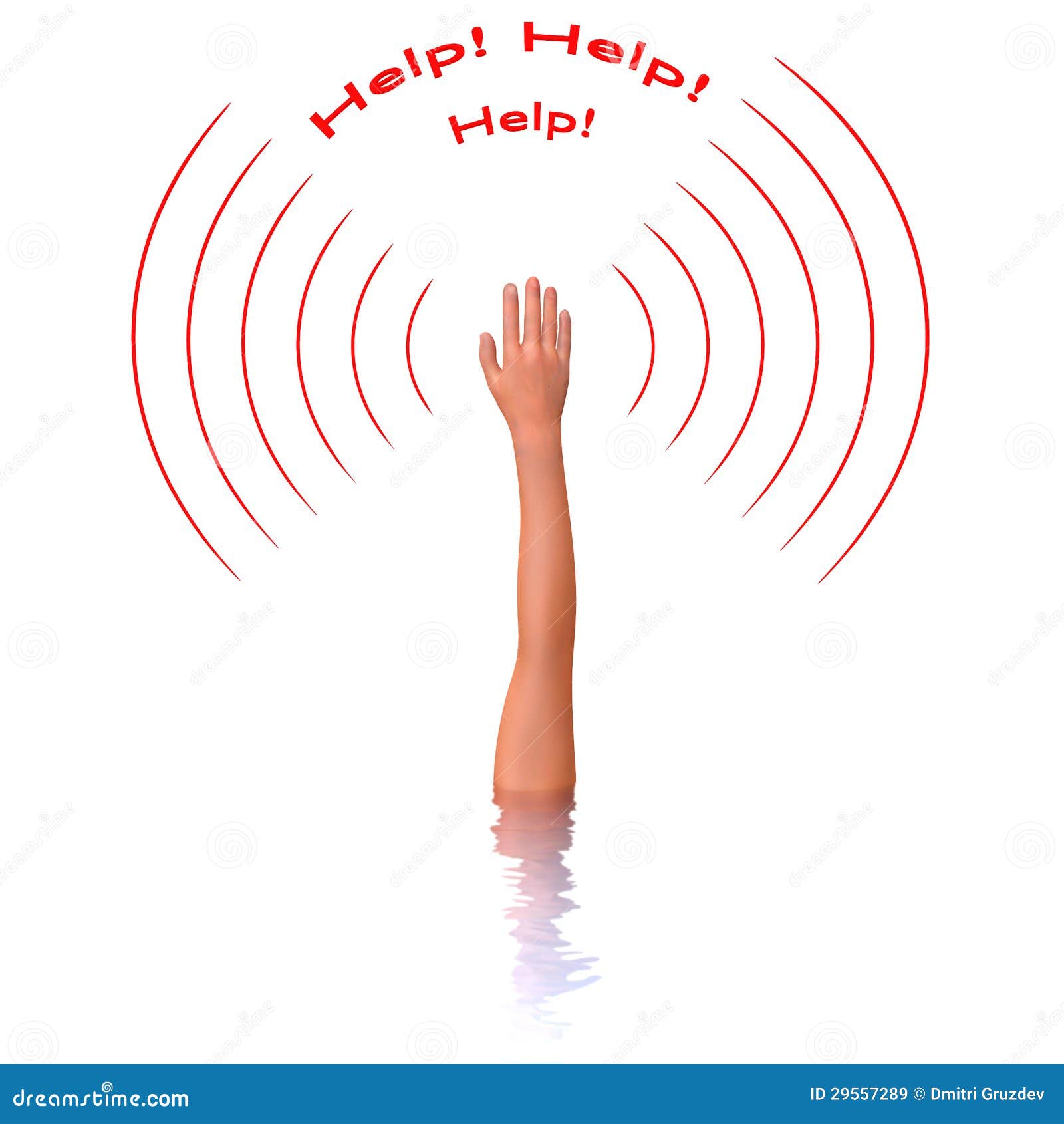 Hand calls the help stock illustration. Illustration of analyzing ...