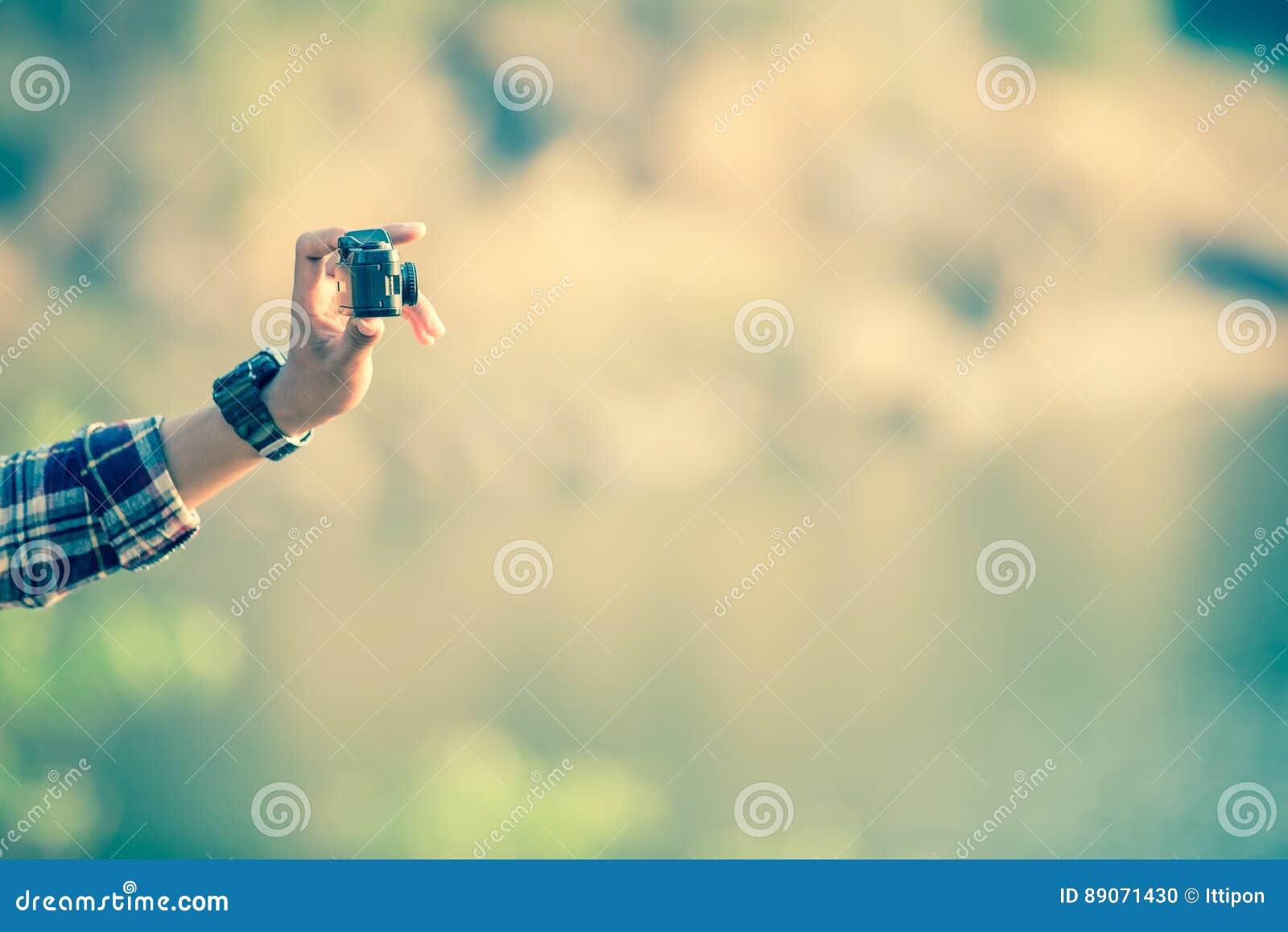 Hand and camera stock photo. Image of person, beautiful - 89071430