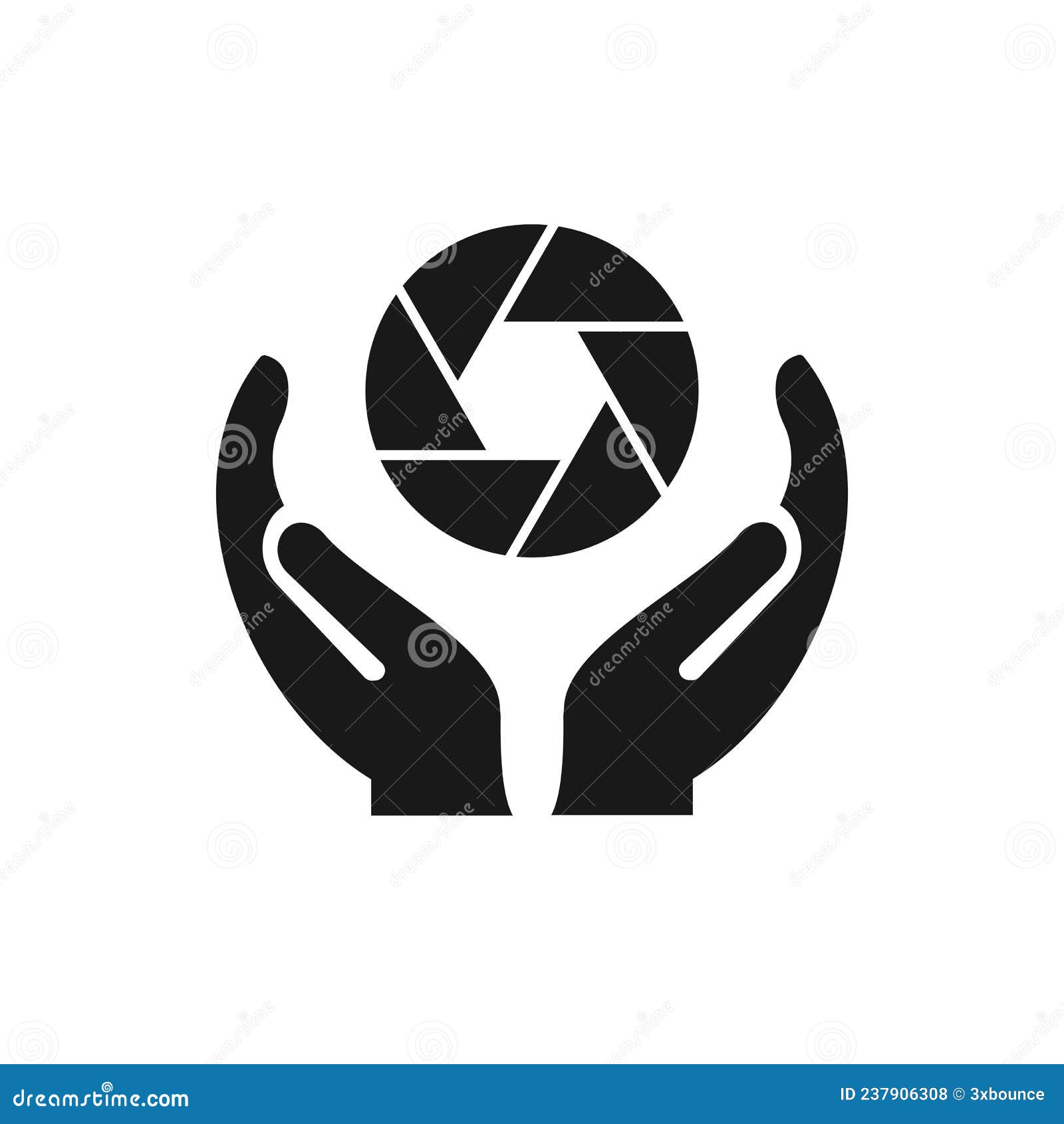 Hand Camera Logo Design. Camera Logo with Hand Concept Vector Stock ...