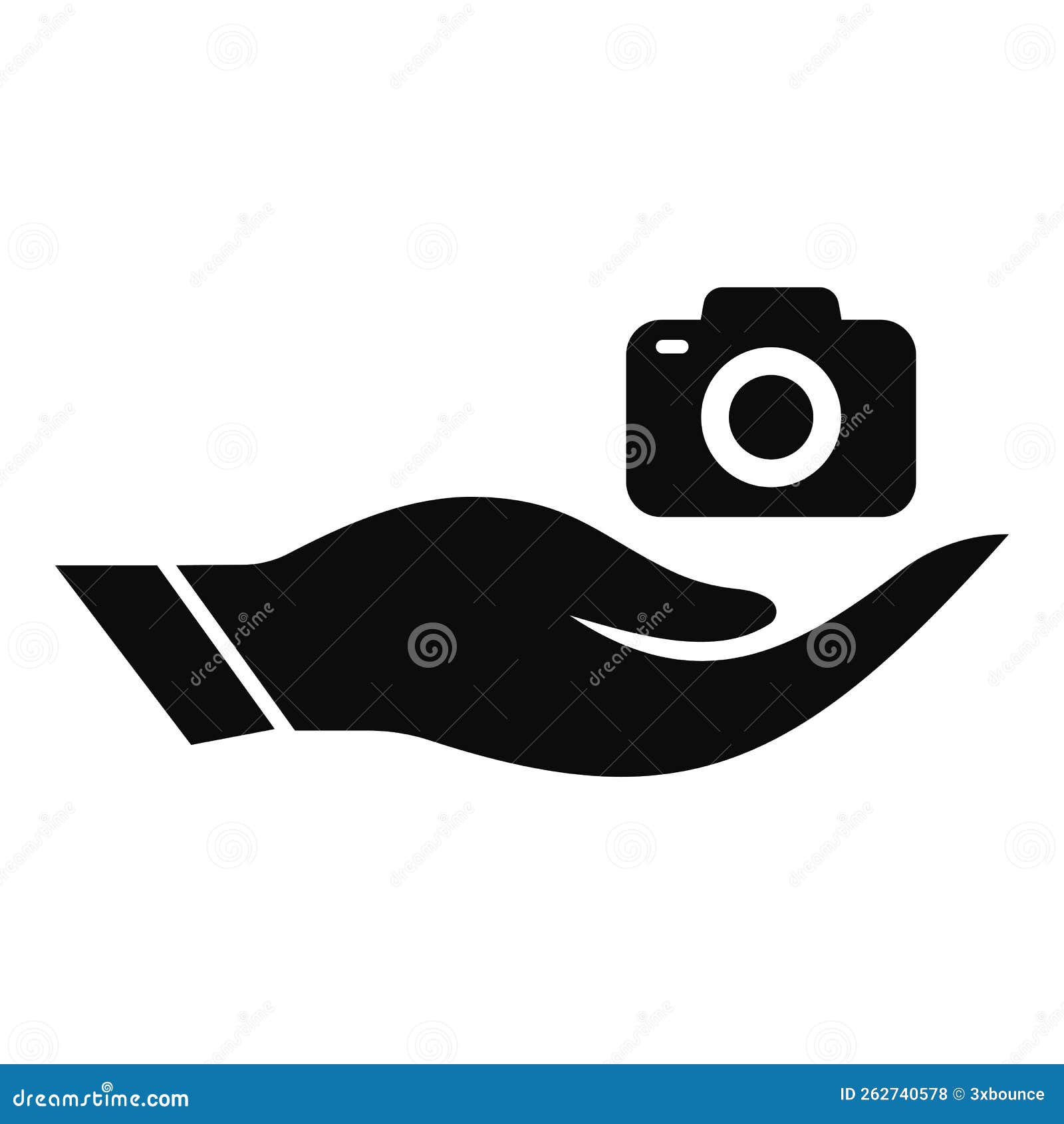 Hand Camera Logo Design. Camera Logo with Hand Concept Vector Stock ...