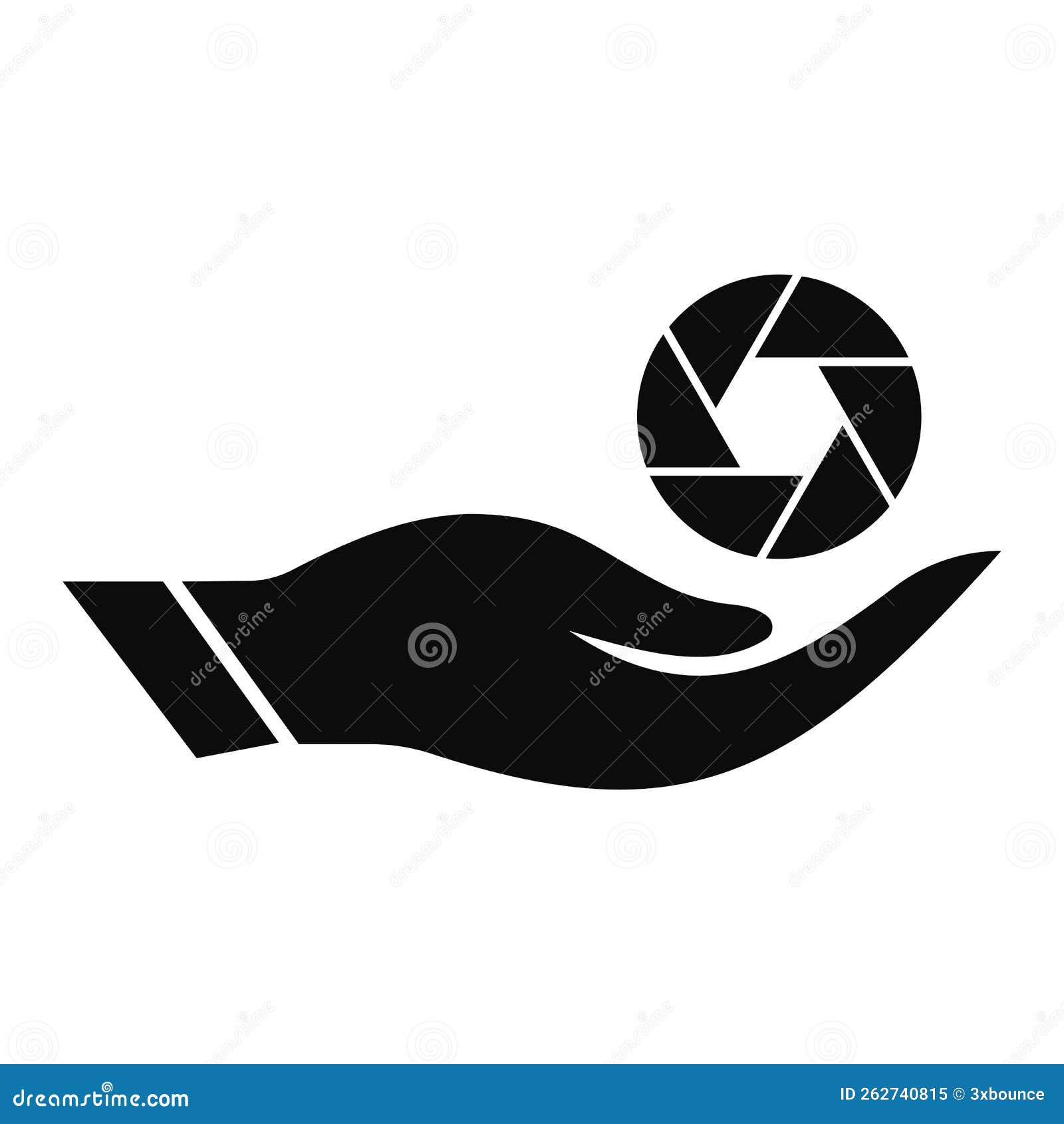 Hand Camera Logo Design. Camera Logo with Hand Concept Vector Stock ...