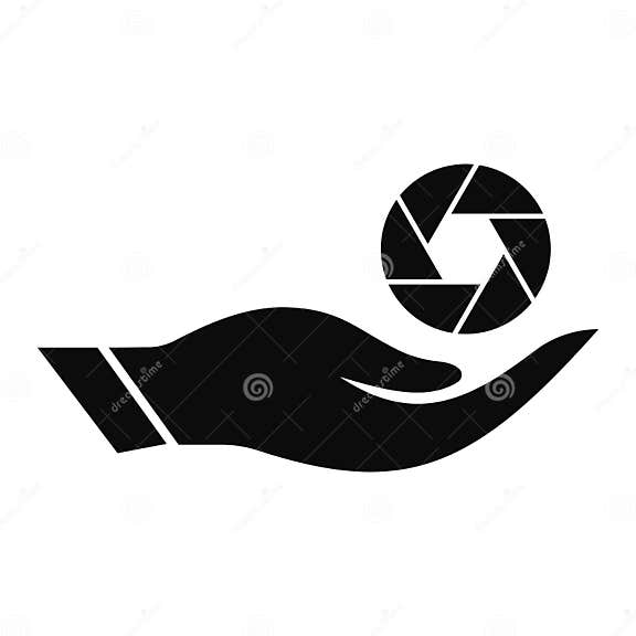 Hand Camera Logo Design. Camera Logo with Hand Concept Vector Stock ...