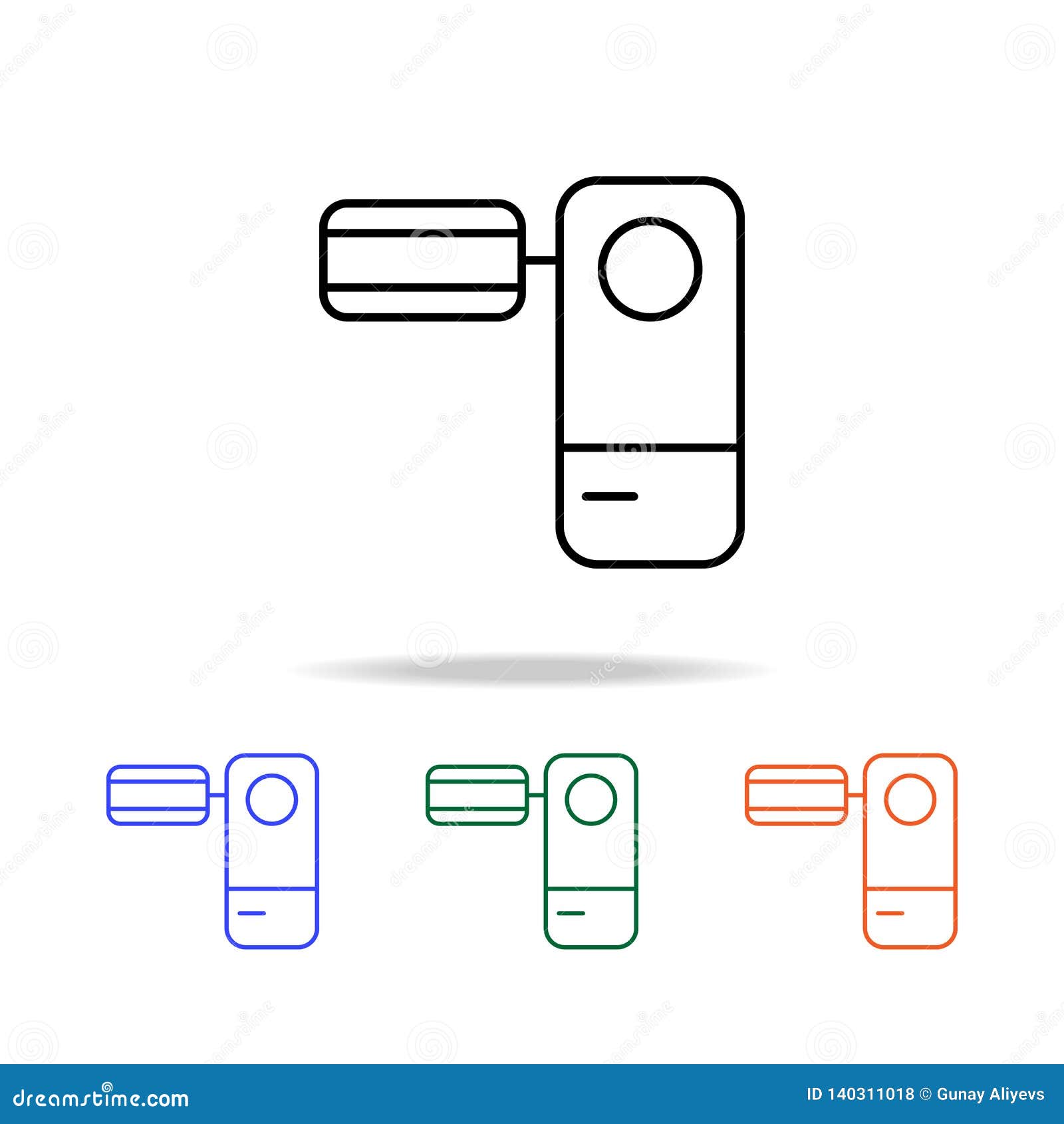 Hand Cameraicon. Elements of Simple Web Icon in Multi Color. Premium ...