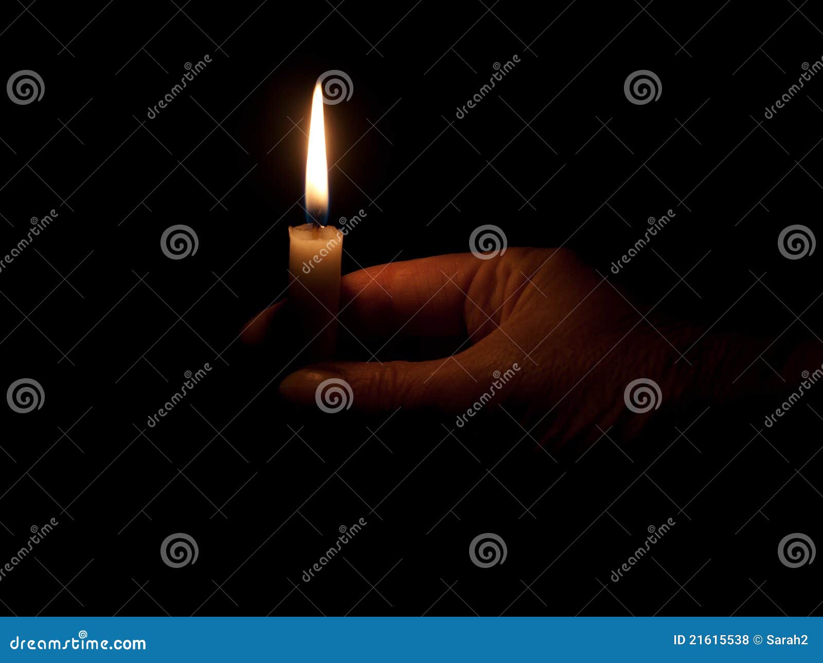 Hand with Candle in Darkness Stock Photo - Image of holding, religious ...