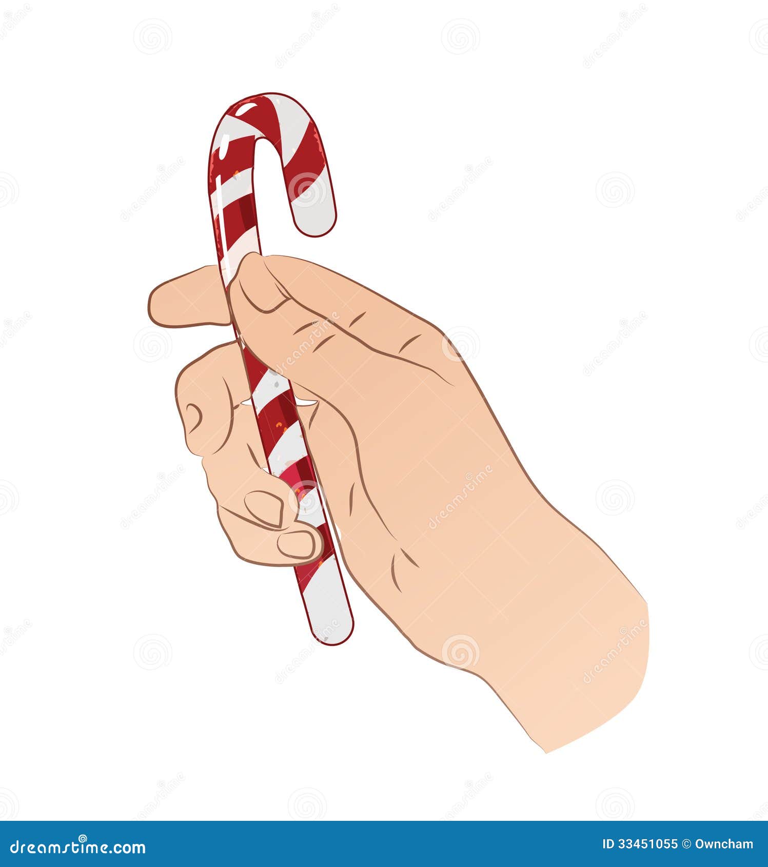 Hand with Candy stock vector. Illustration of preparation - 33451055