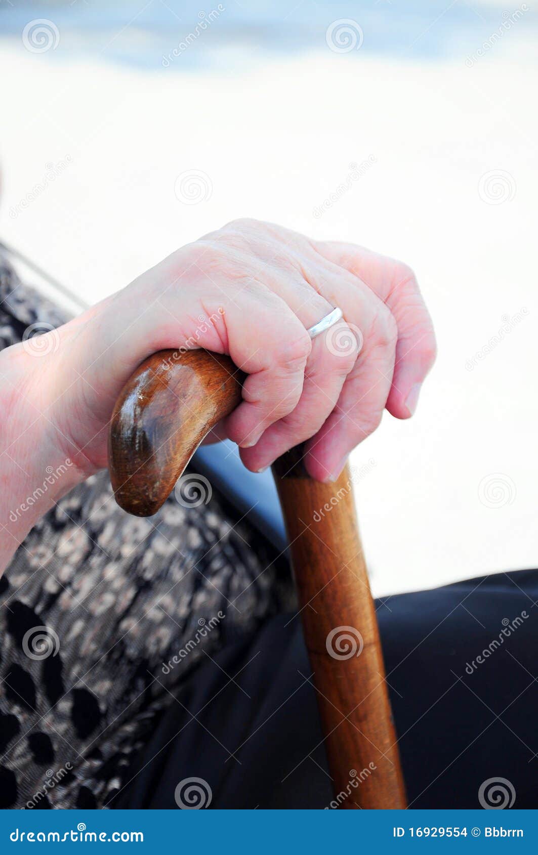 Hand on cane stock photo. Image of elderly, fingers, disability - 16929554