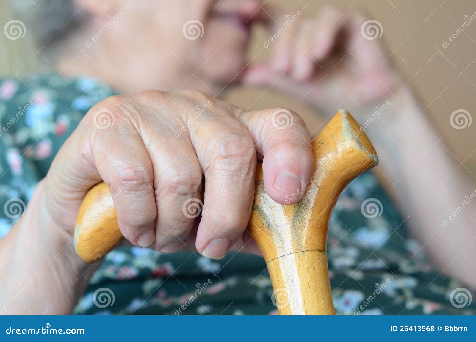 Hand on cane stock photo. Image of grey, hair, contemplation - 25413568