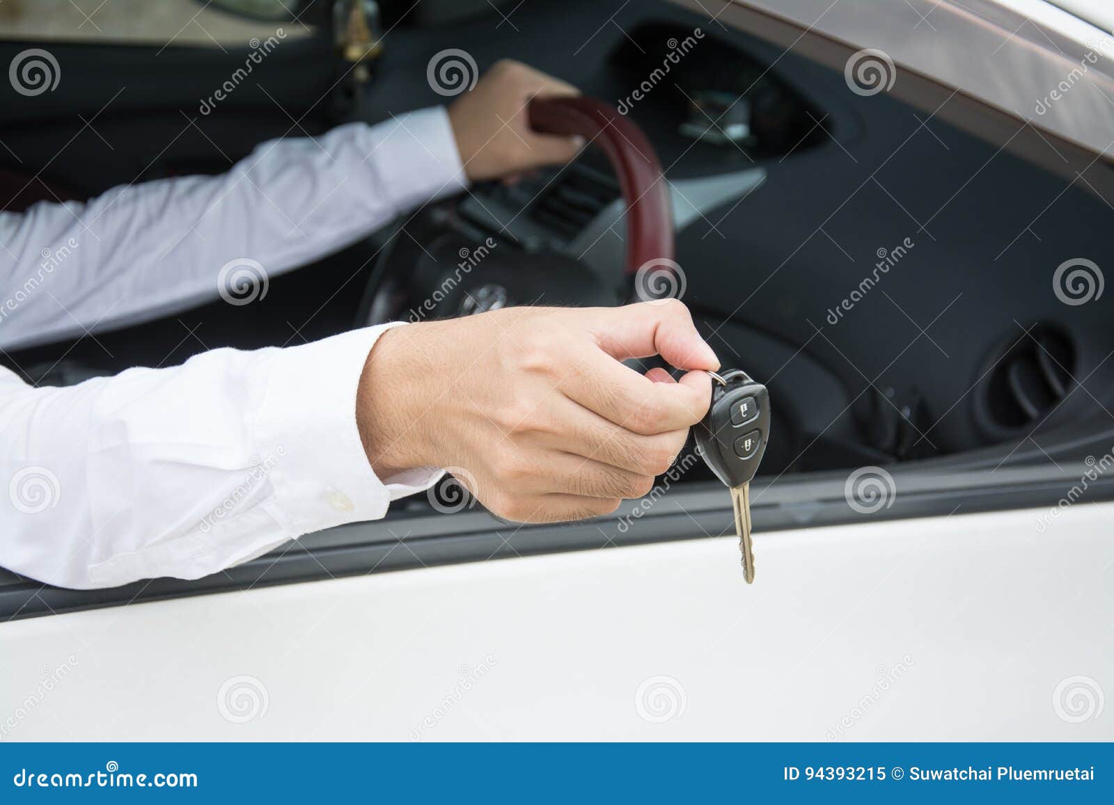 Hand with a Car Keys in Car Stock Image - Image of help, metal: 94393215