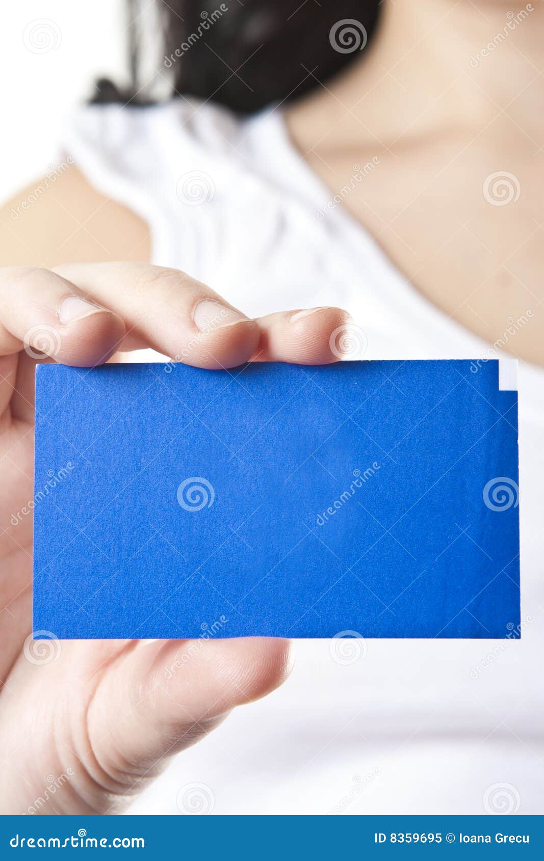 Hand with card #1 stock image. Image of commercial, showing - 8359695