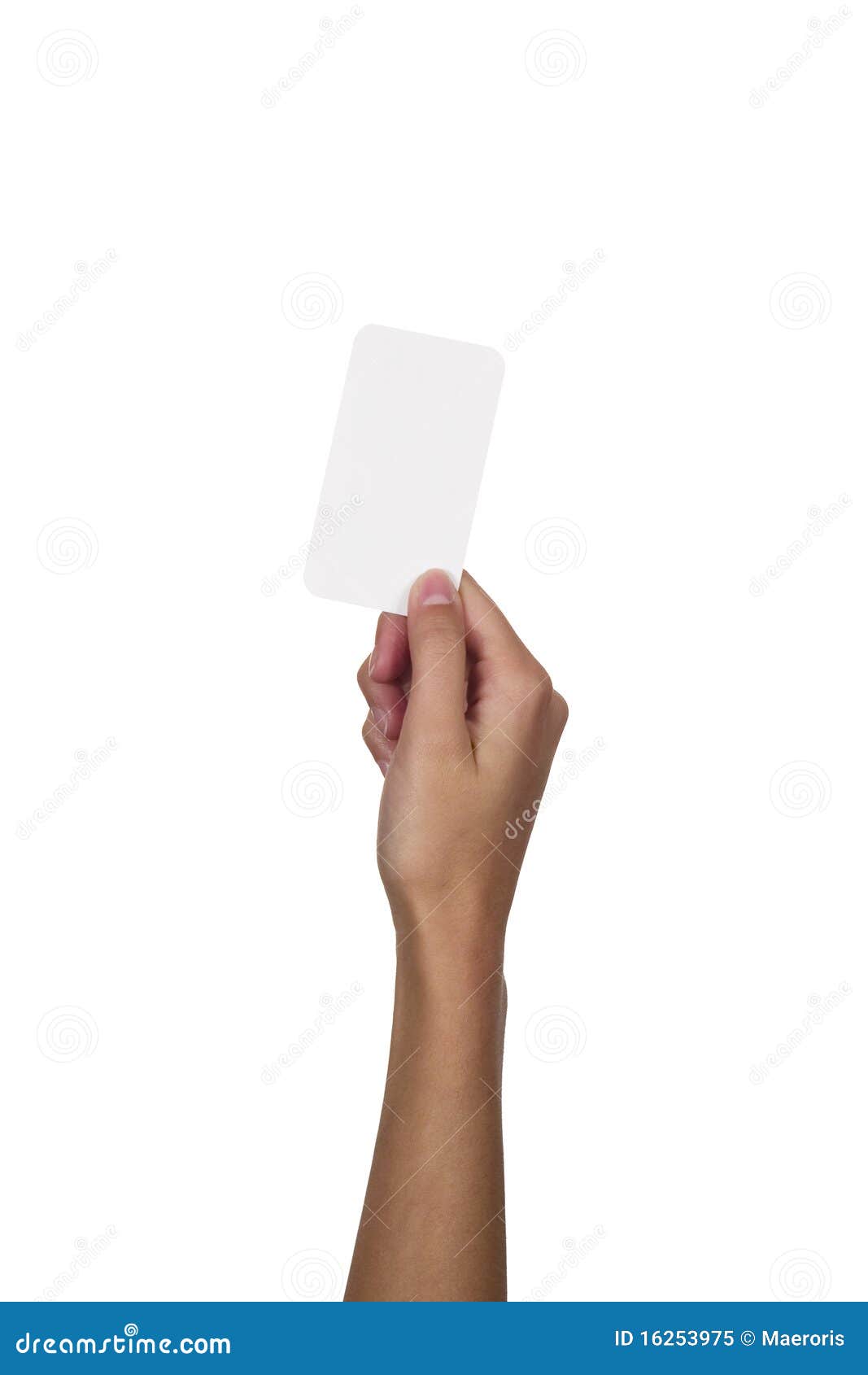Hand and a card stock image. Image of note, person, male - 16253975