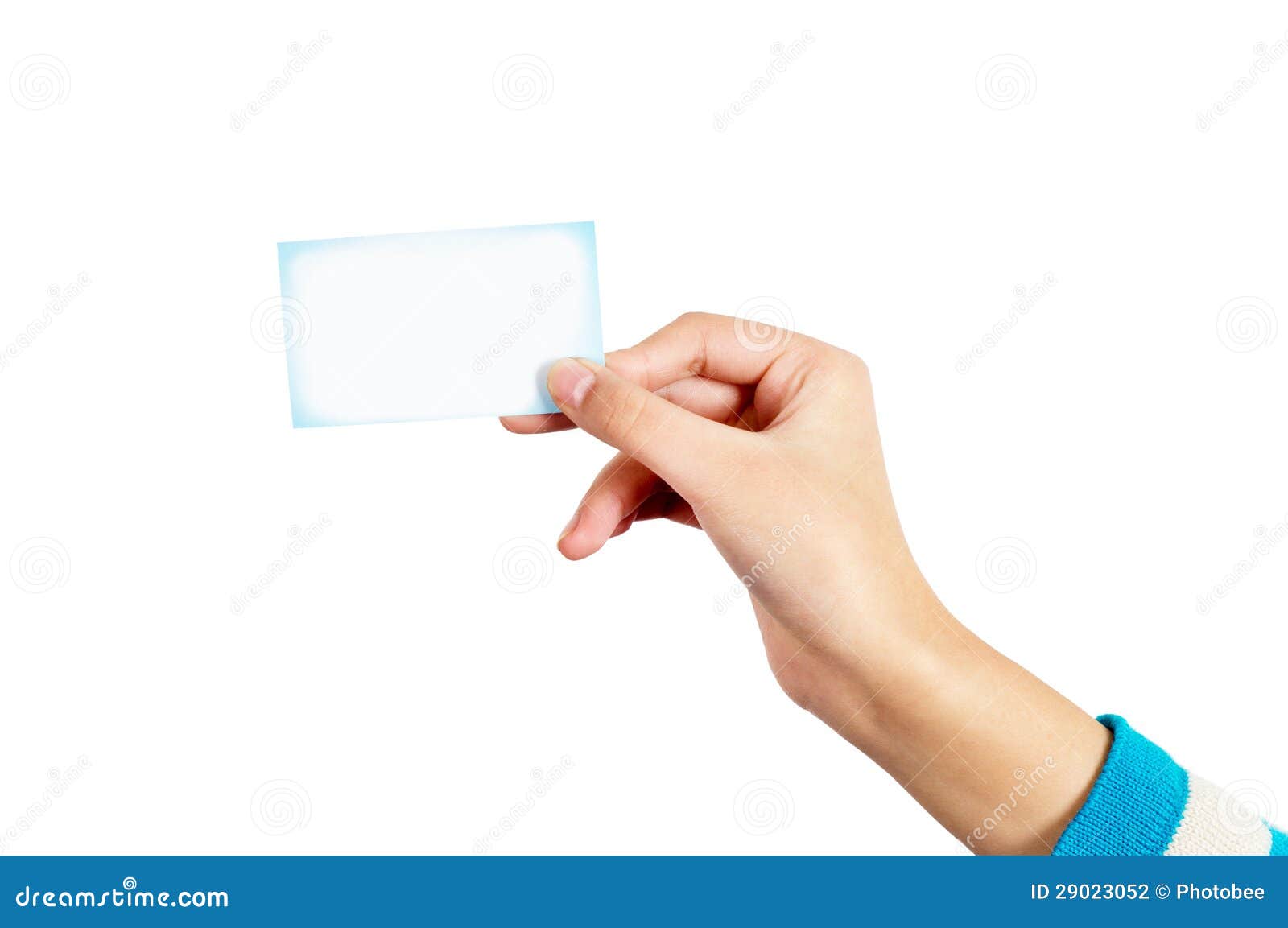 Hand and card stock photo. Image of commercial, show - 29023052
