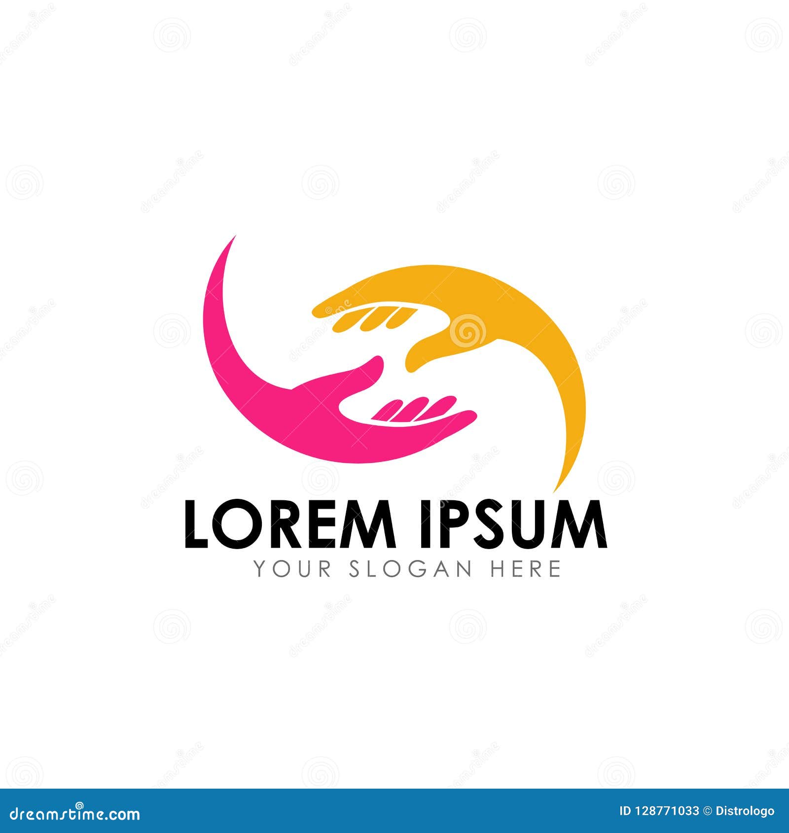 Hand Care Logo Design Template. Hand Care Vector Icon Illustration ...