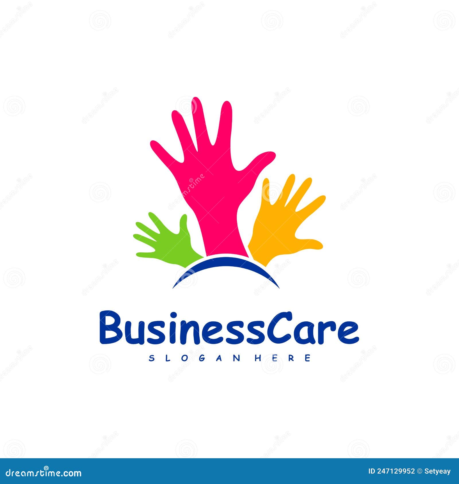 Hand Care Logo Design Vector. Icon Symbol Stock Illustration ...