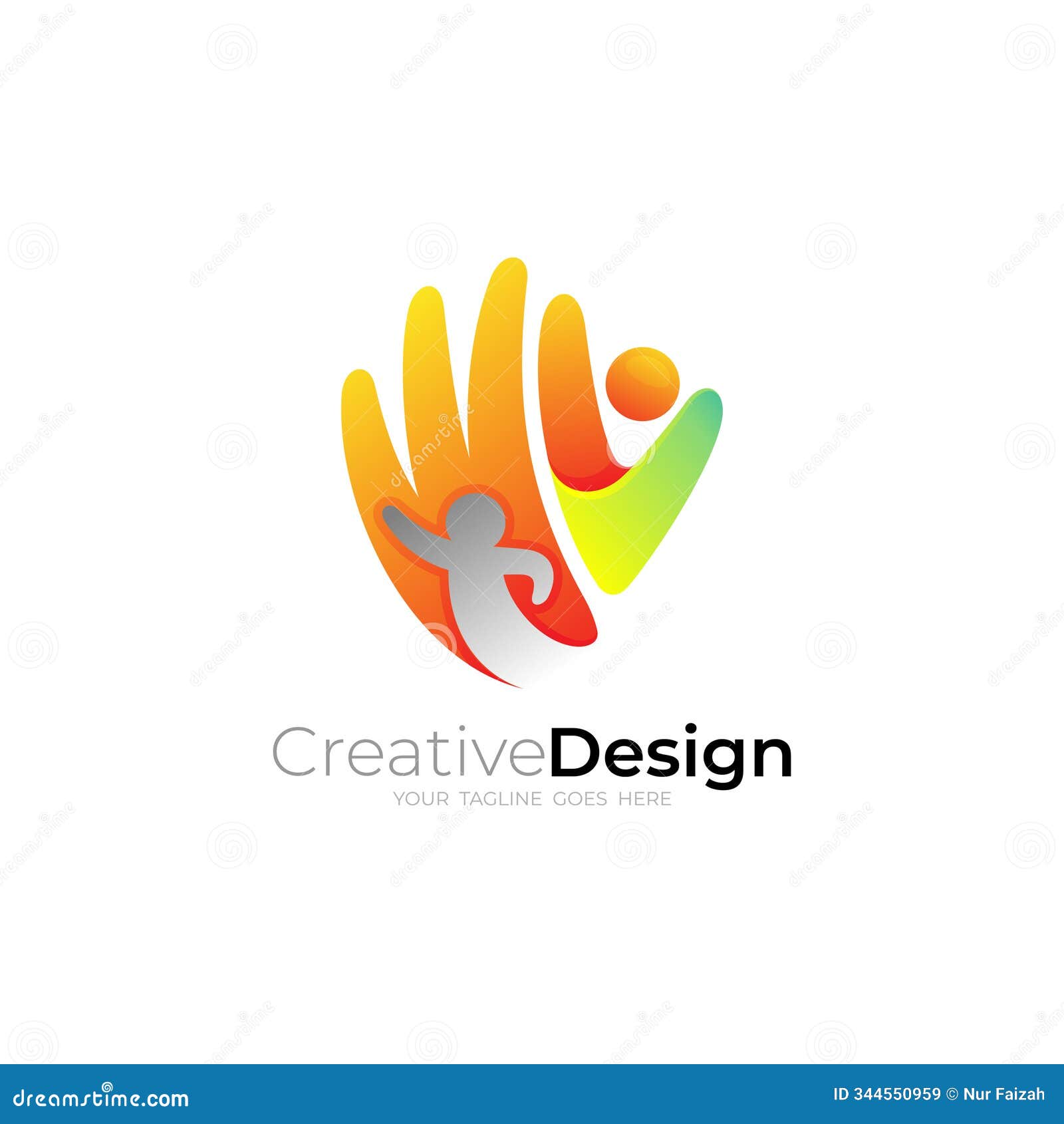 Hand Care Logo and People Design Social, Unity Logos Stock Vector ...