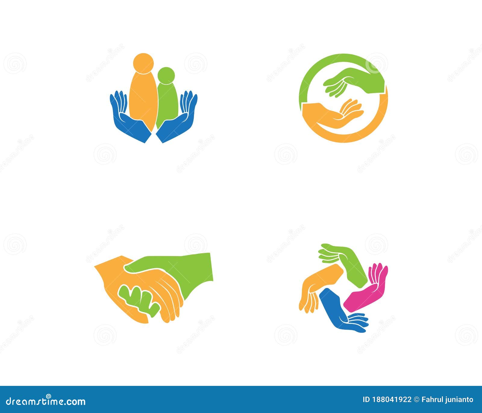 Hand Care People Icon Vector Template Stock Vector - Illustration of ...