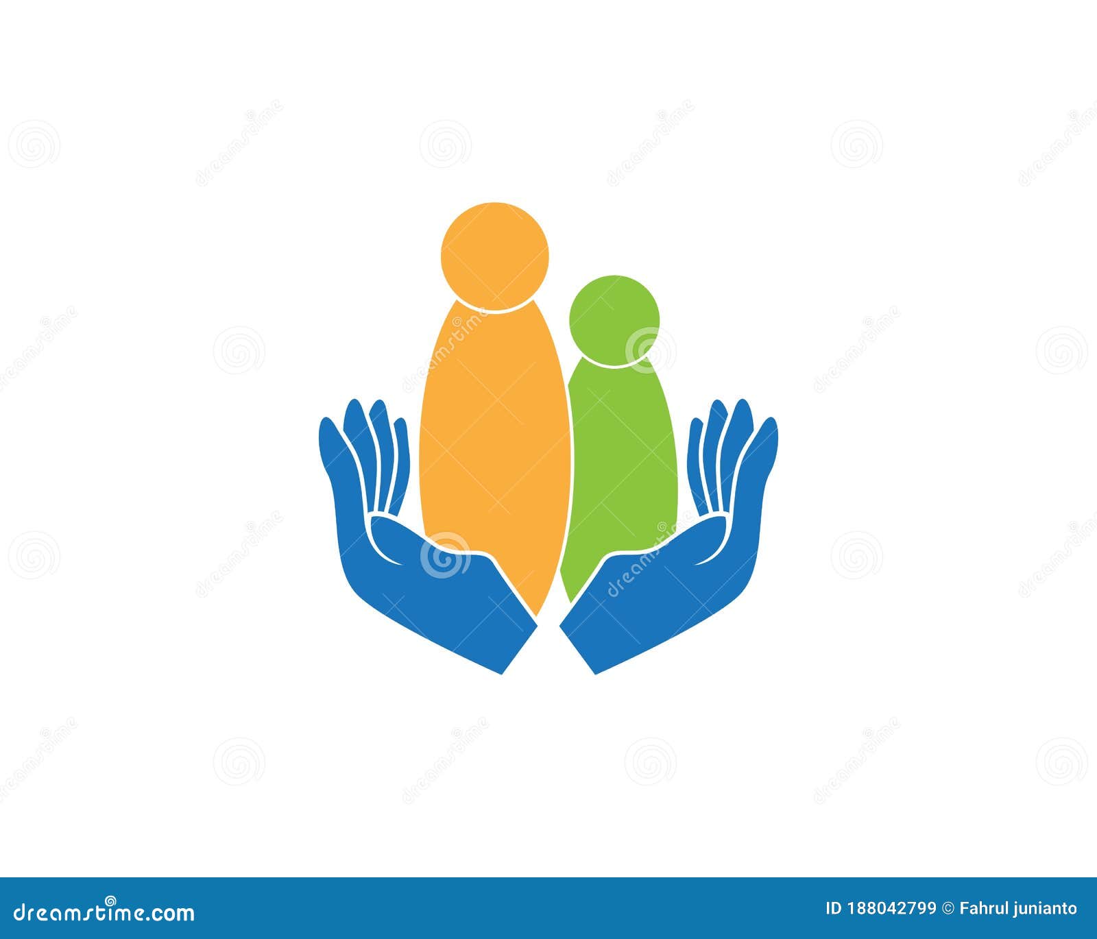Hand Care People Icon Vector Template Stock Vector - Illustration of ...
