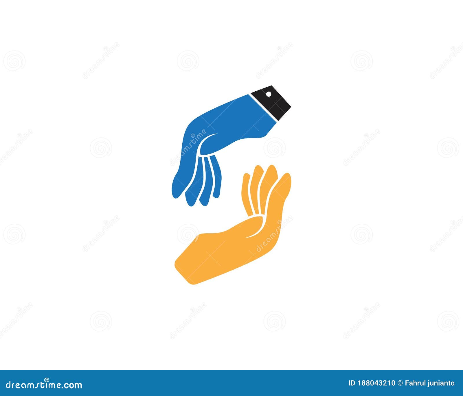 Hand Care People Icon Vector Template Stock Illustration - Illustration ...