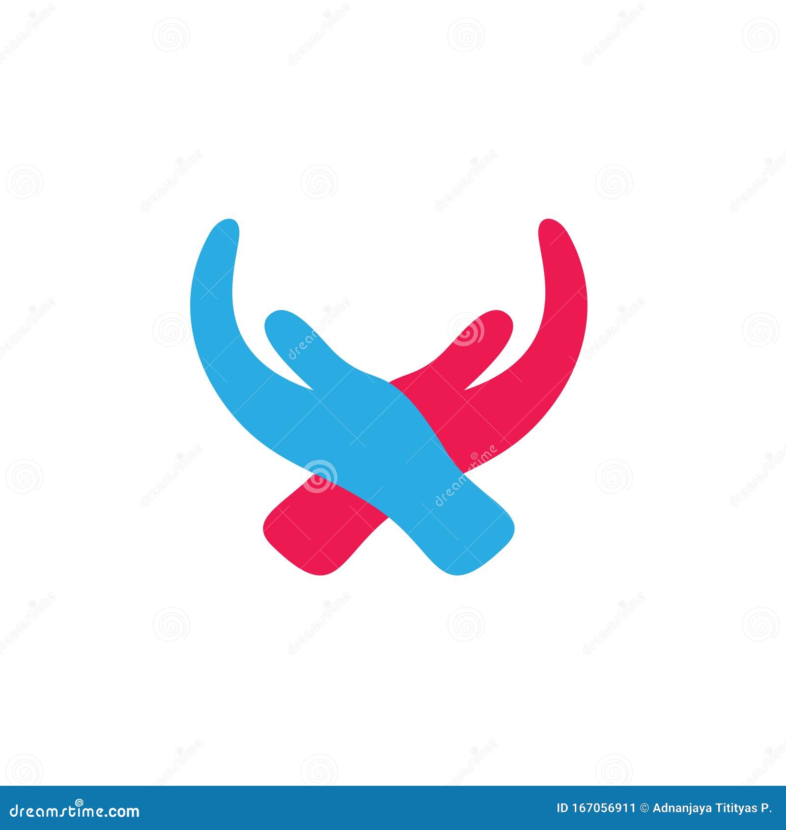 Hand Care Simple Cross Design Vector Stock Vector - Illustration of ...