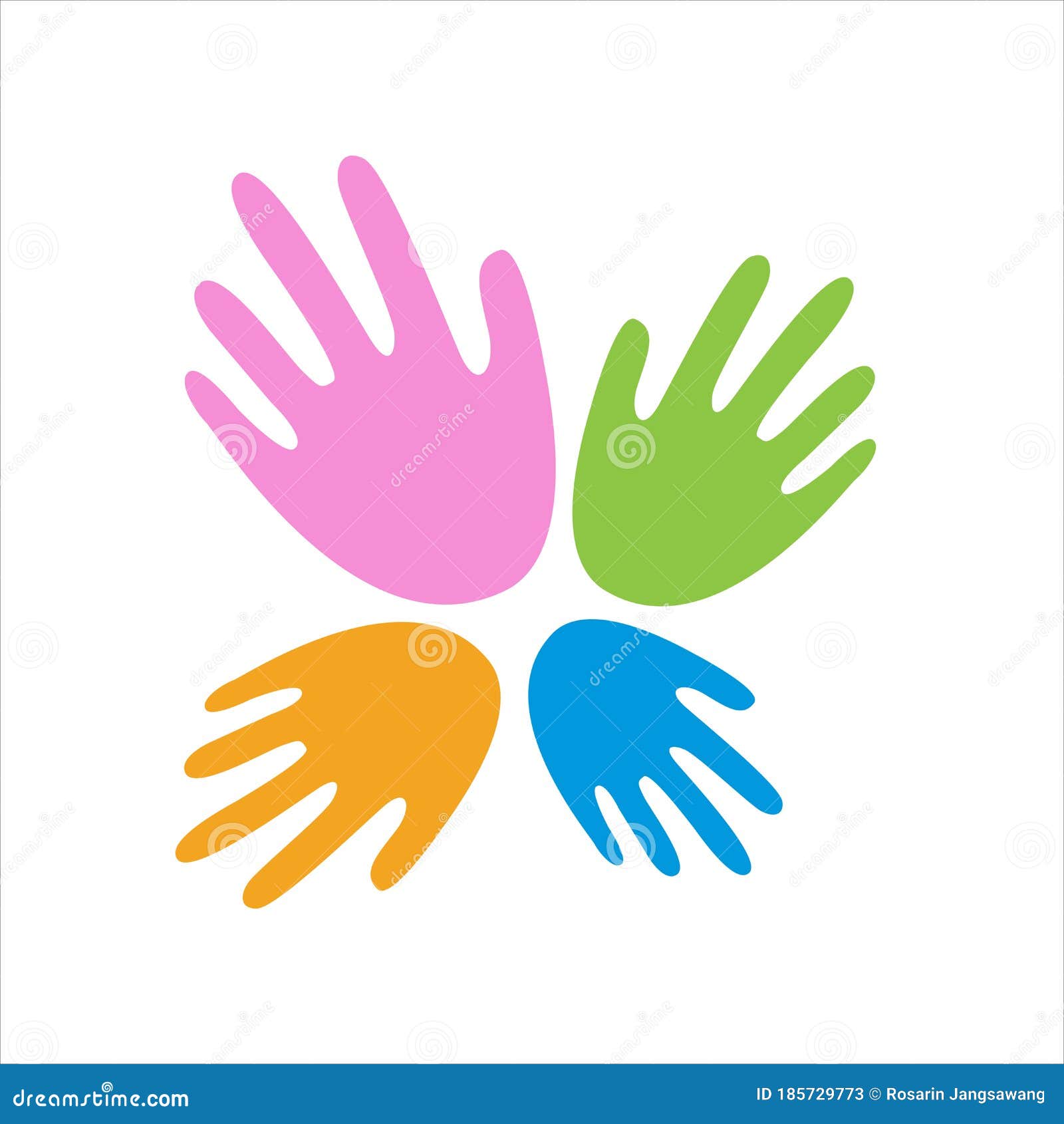 Hand Care Template vector stock illustration. Illustration of ...