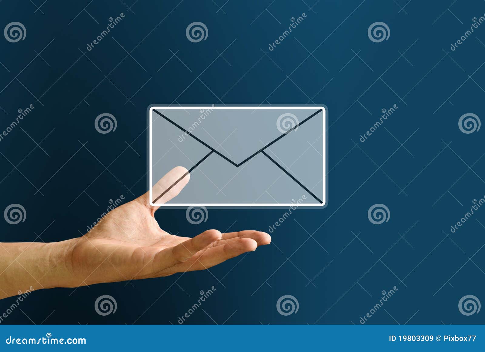 Hand Carry the Mail Icon, Email Concept Stock Image - Image of hand ...
