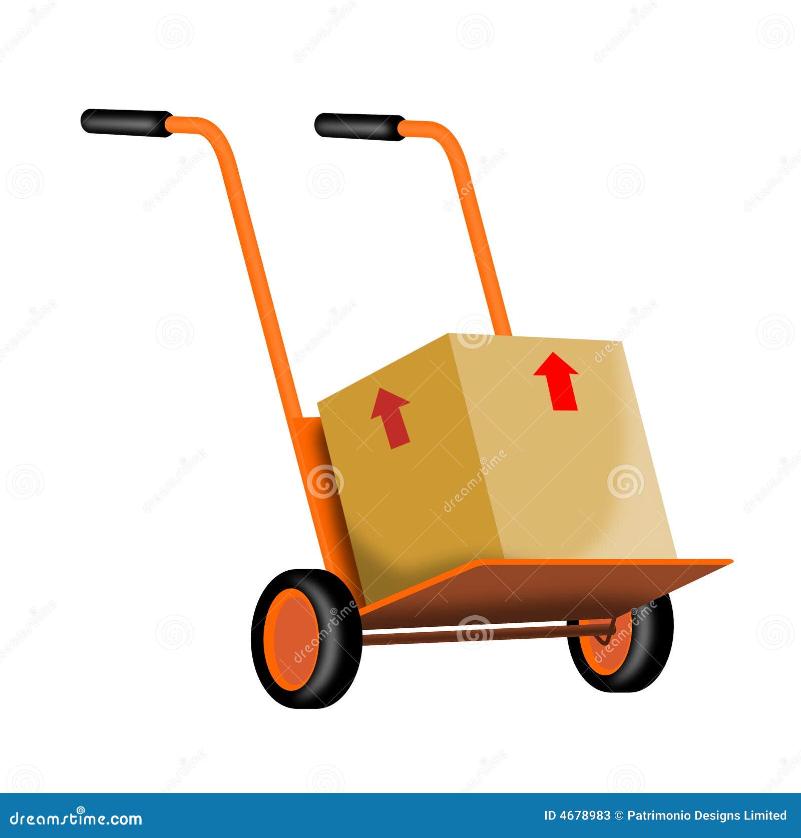 Box Hand Cart Stock Illustrations – 7,269 Box Hand Cart Stock ...